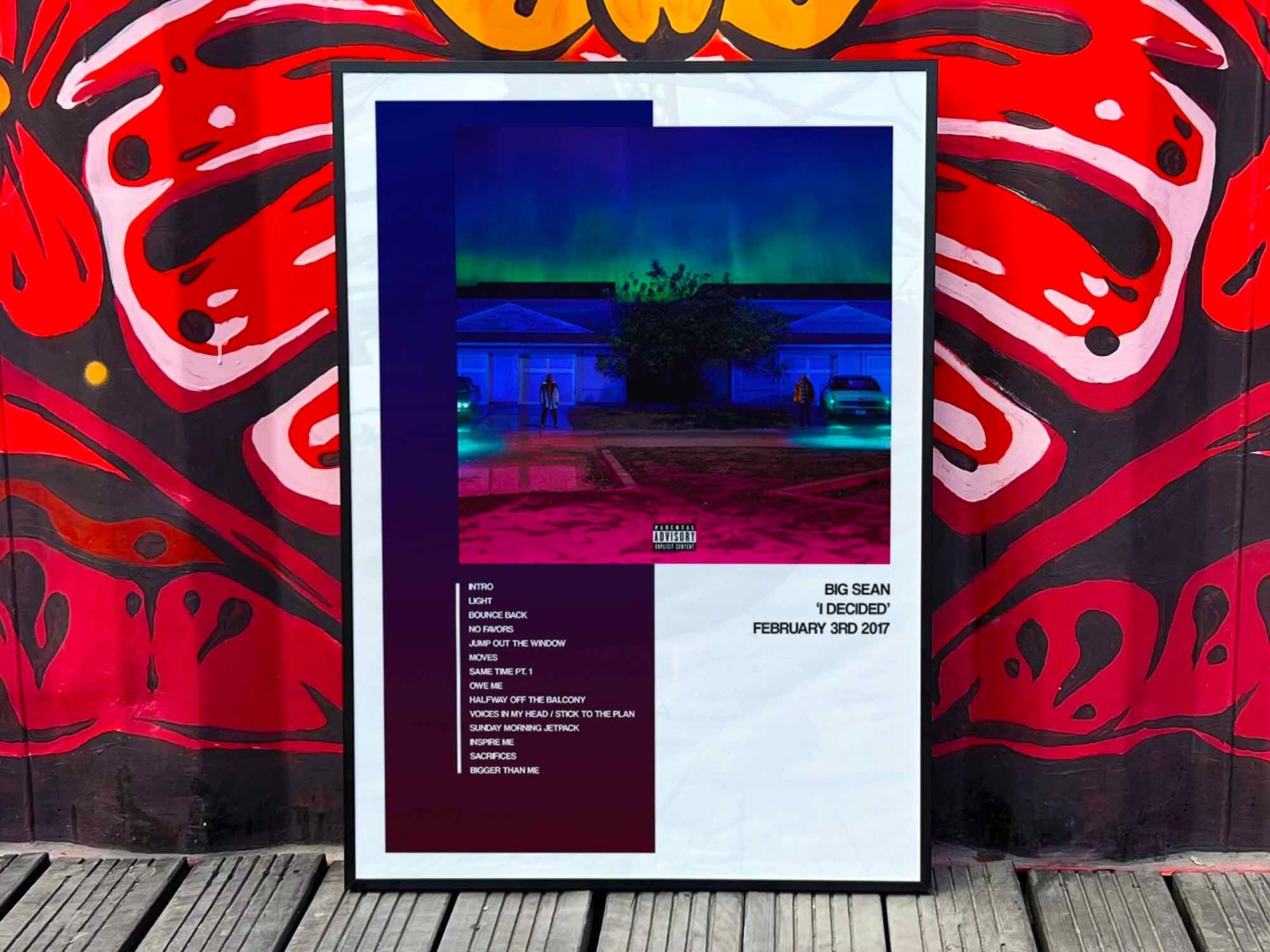 Big Sean I Decided Album Cover Poster 1 | Inspire Uplift