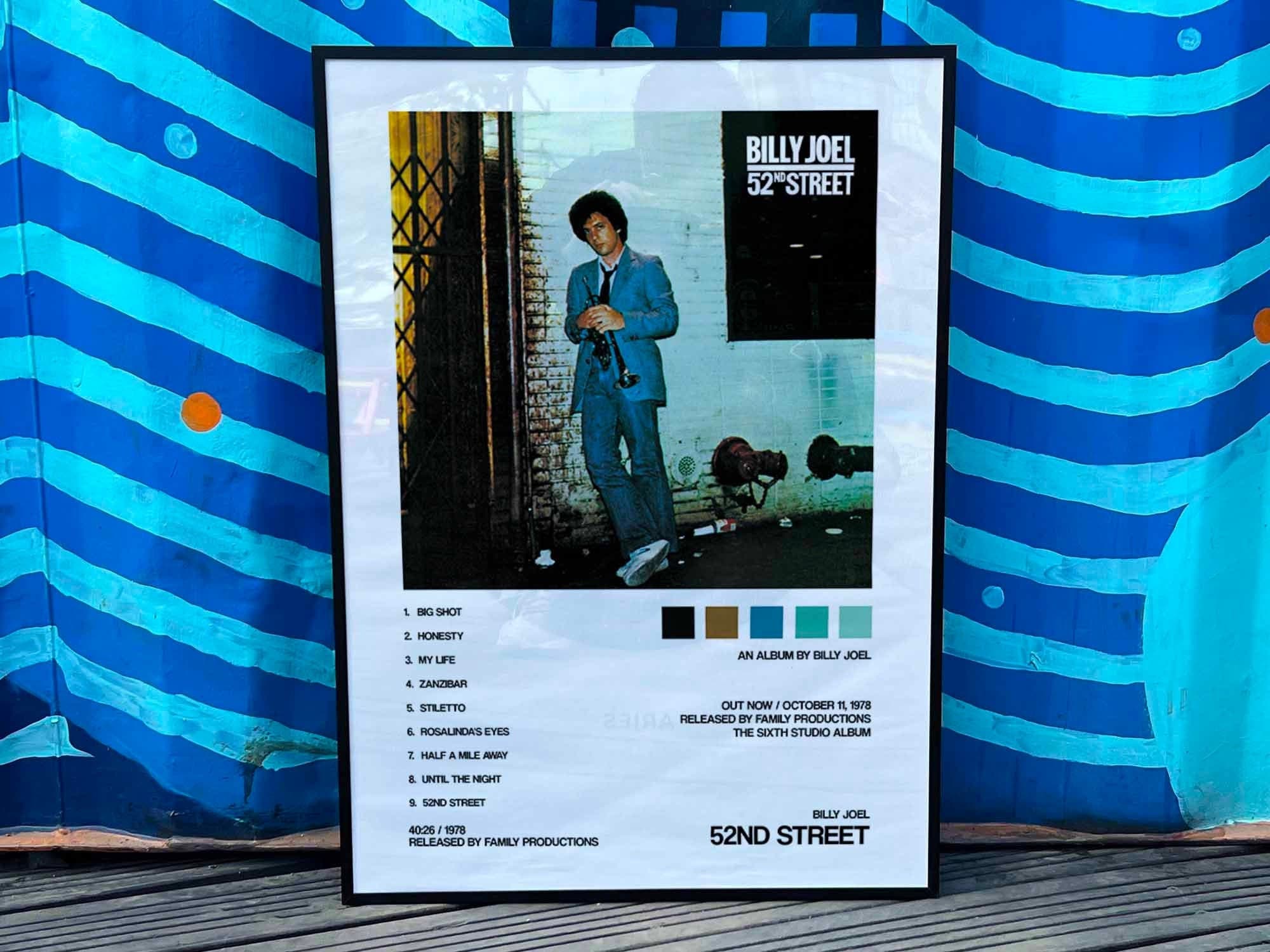 Billy Joel 52nd Street Album Cover Poster 2 - Inspire Uplift