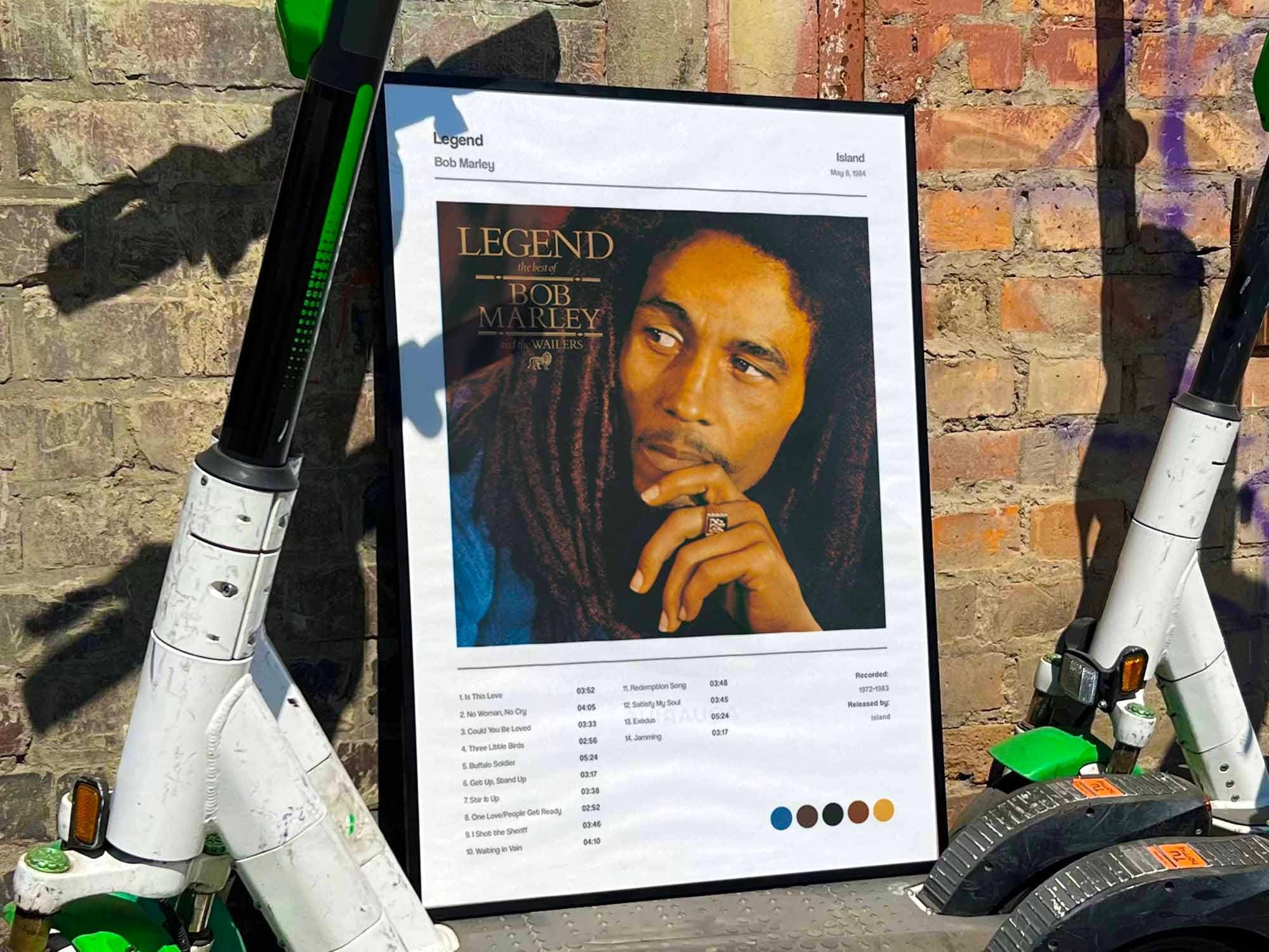 Bob Marley Legend Album Cover Poster 5 | Inspire Uplift