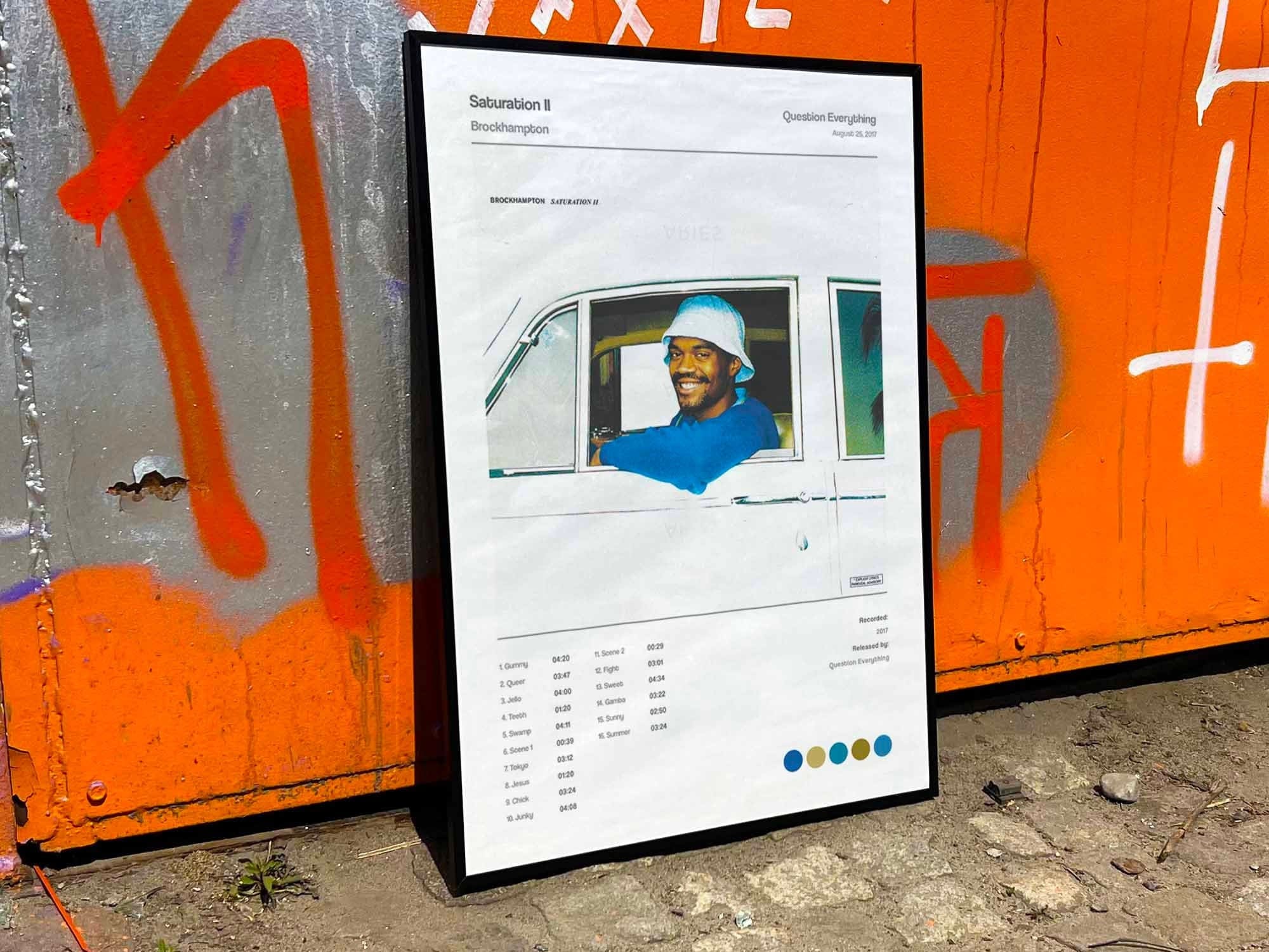 Brockhampton Saturation II Album Cover Poster 5 | Inspire Uplift