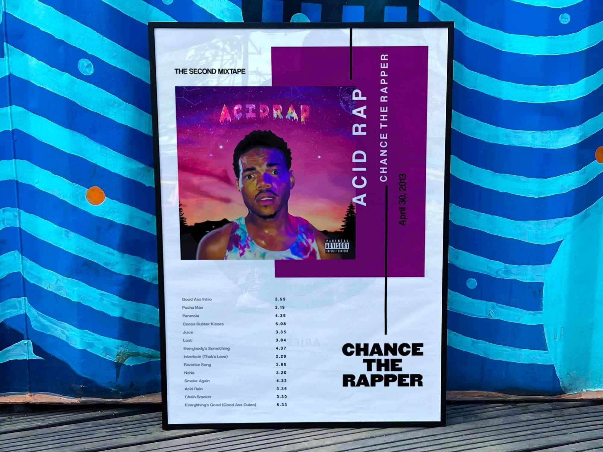 Chance The Rapper Acid Rap Album Cover Poster 3 1 | Inspire Uplift
