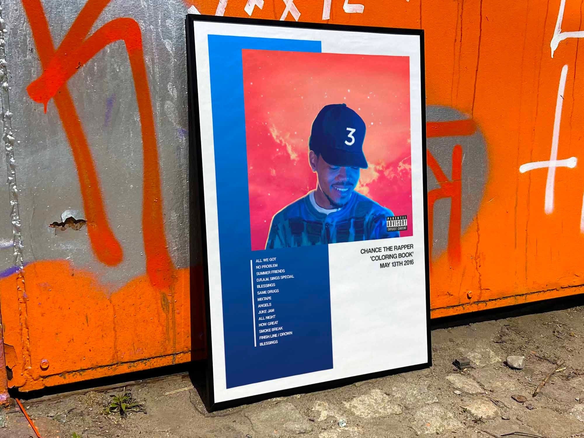 Chance The Rapper Coloring Book Album Cover Poster 1 | Inspire Uplift