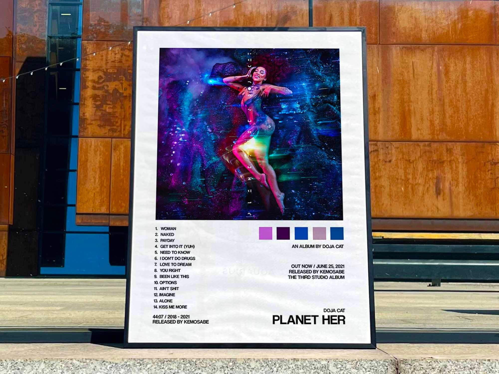 Doja Cat Planet Her Album Cover Poster 2 | Inspire Uplift