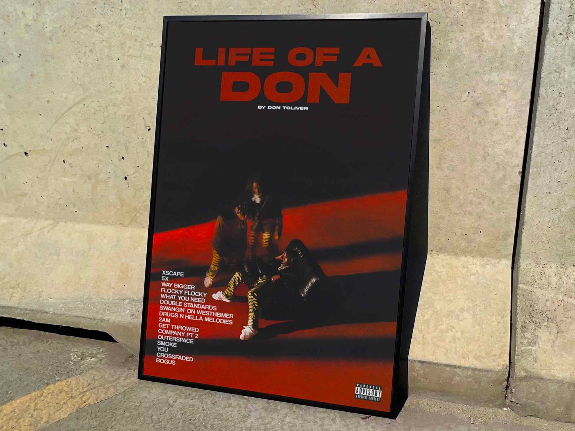 Don Toliver Life of a don Album Cover Poster fac | Inspire Uplift