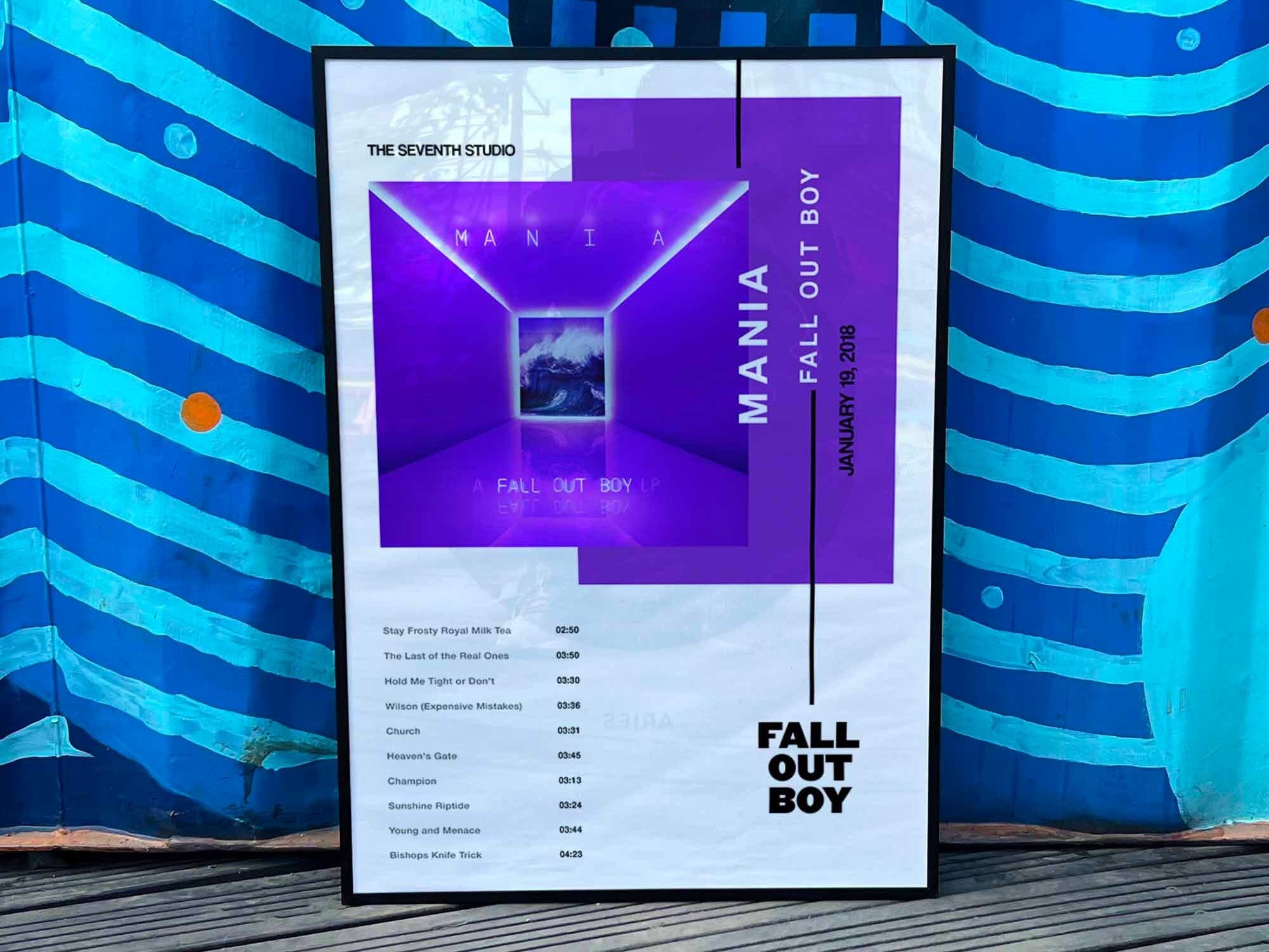 Fall Out Boy Mania Album Cover Poster 3 | Inspire Uplift