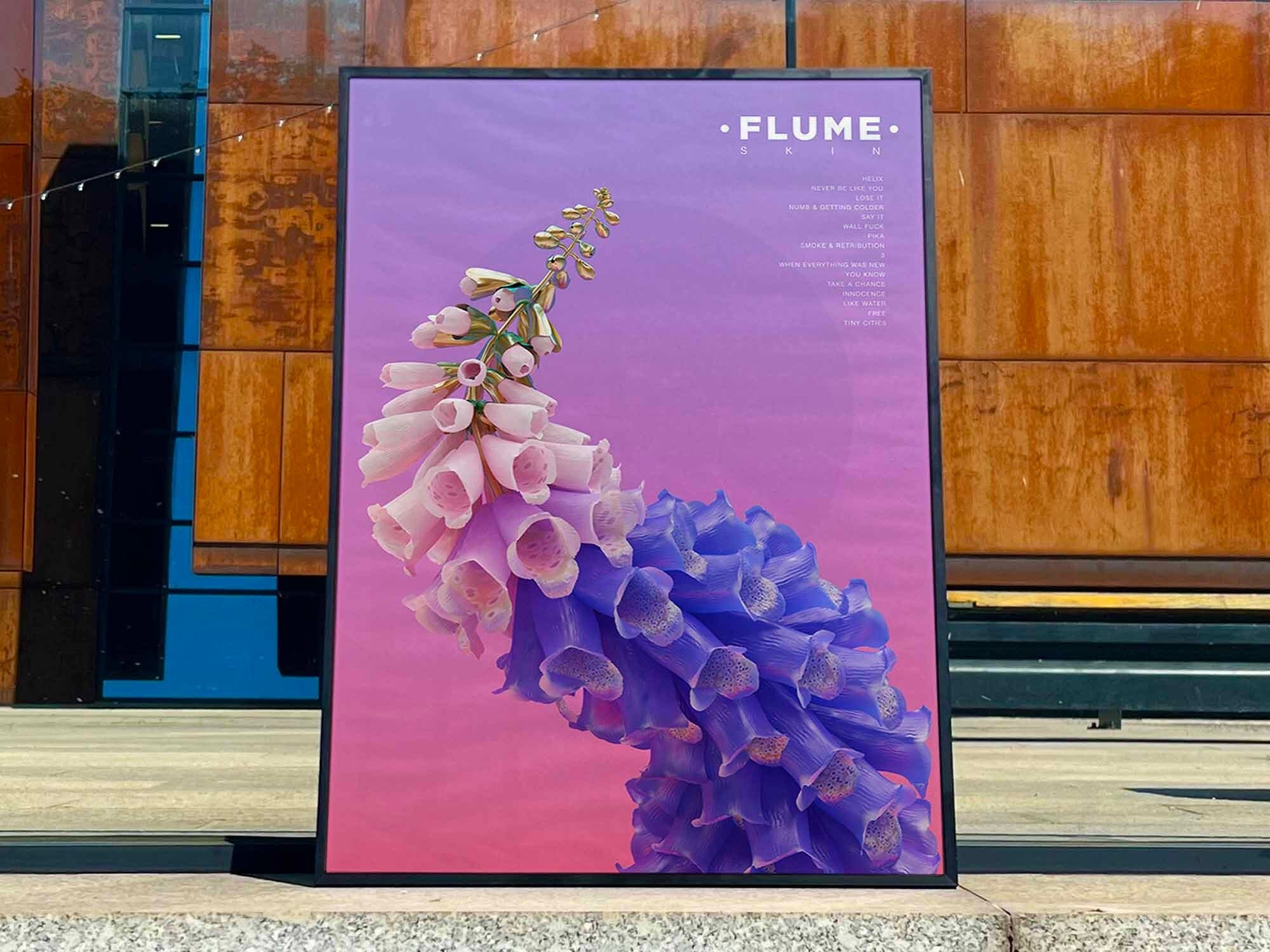 Flume Skin Album Cover Poster fac VER2 | Inspire Uplift