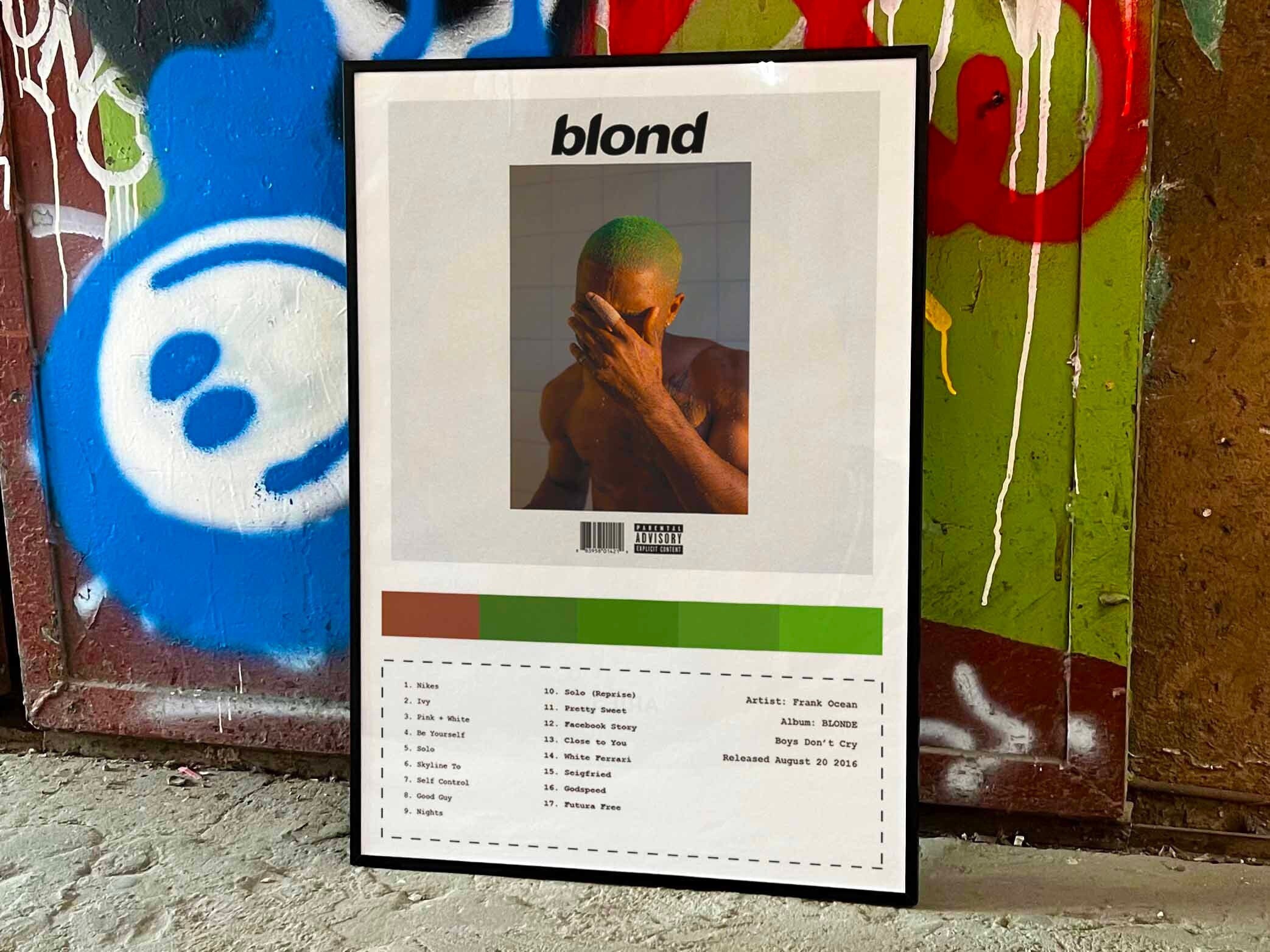 Frank Ocean Blonde Album Cover Poster 14 | Inspire Uplift