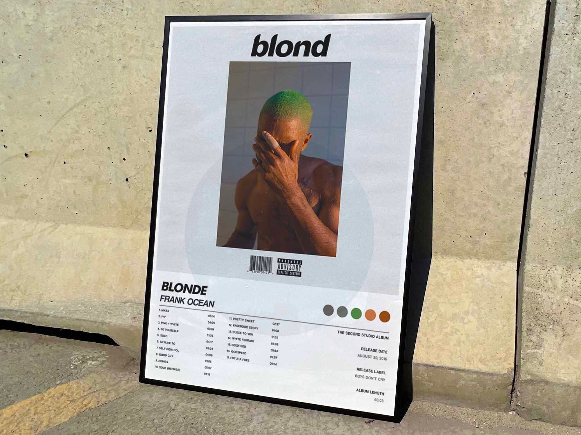 Frank Ocean Blonde Album Cover Poster 3 | Inspire Uplift
