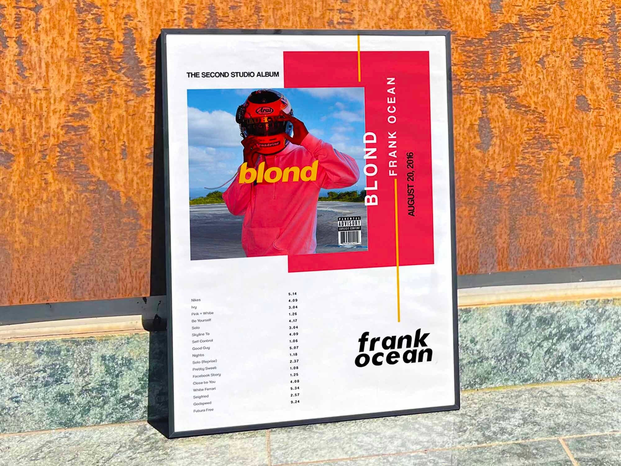 Frank Ocean Blonde Album Cover Poster 5 | Inspire Uplift