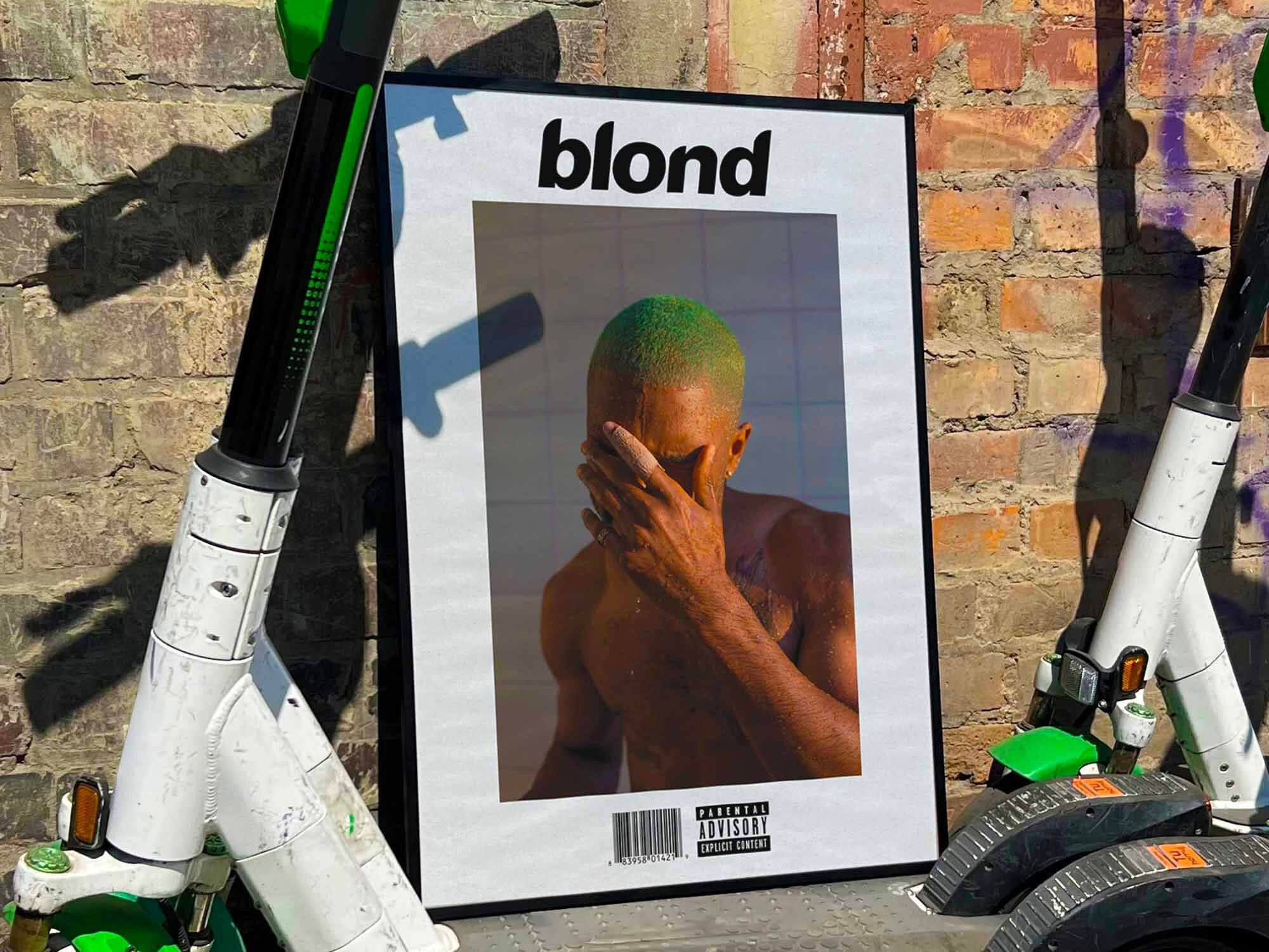 Frank Ocean Blonde Album Cover Poster | Inspire Uplift