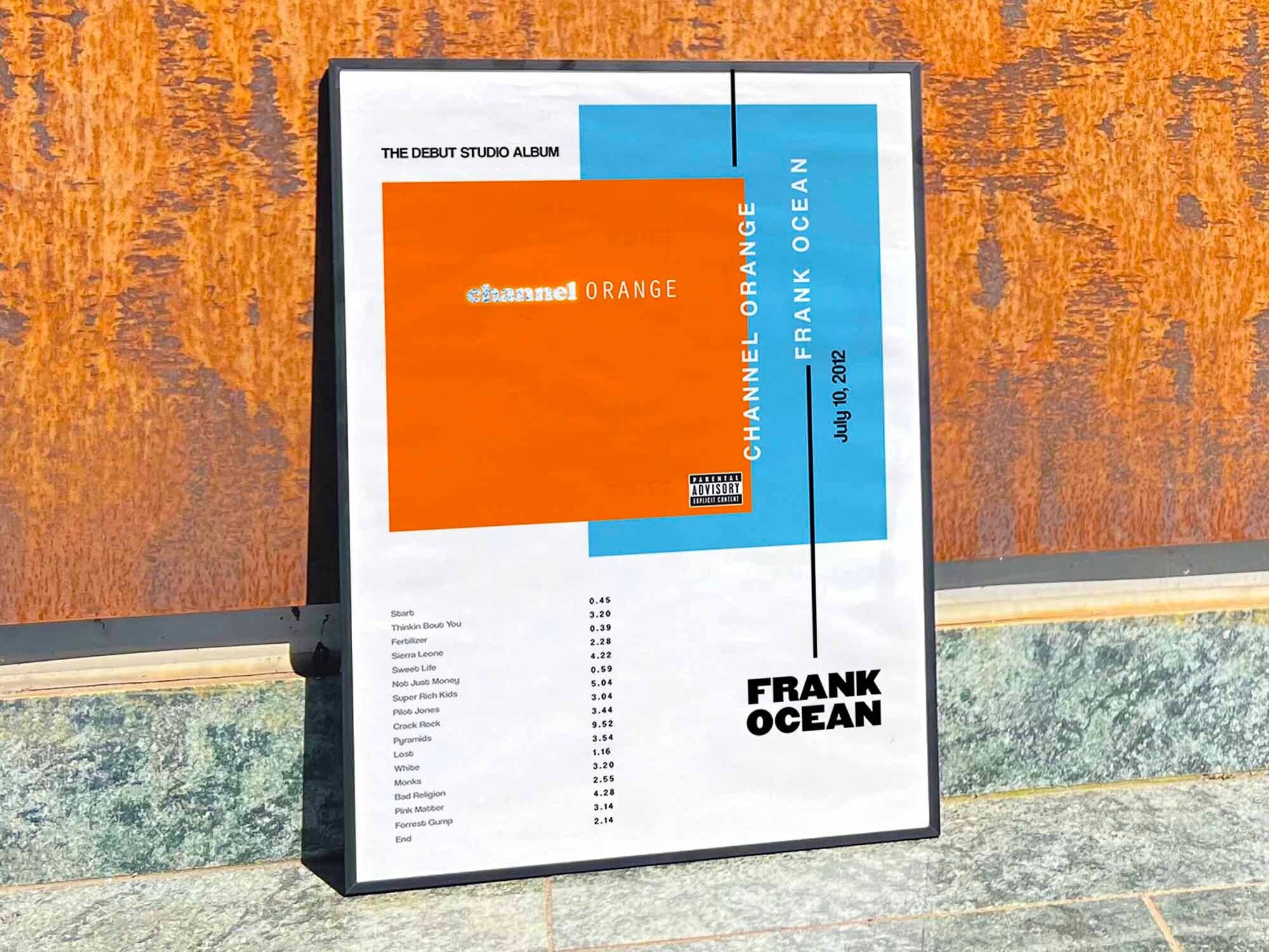 Frank Ocean Channel Orange Album Cover Poster 3 | Inspire Uplift