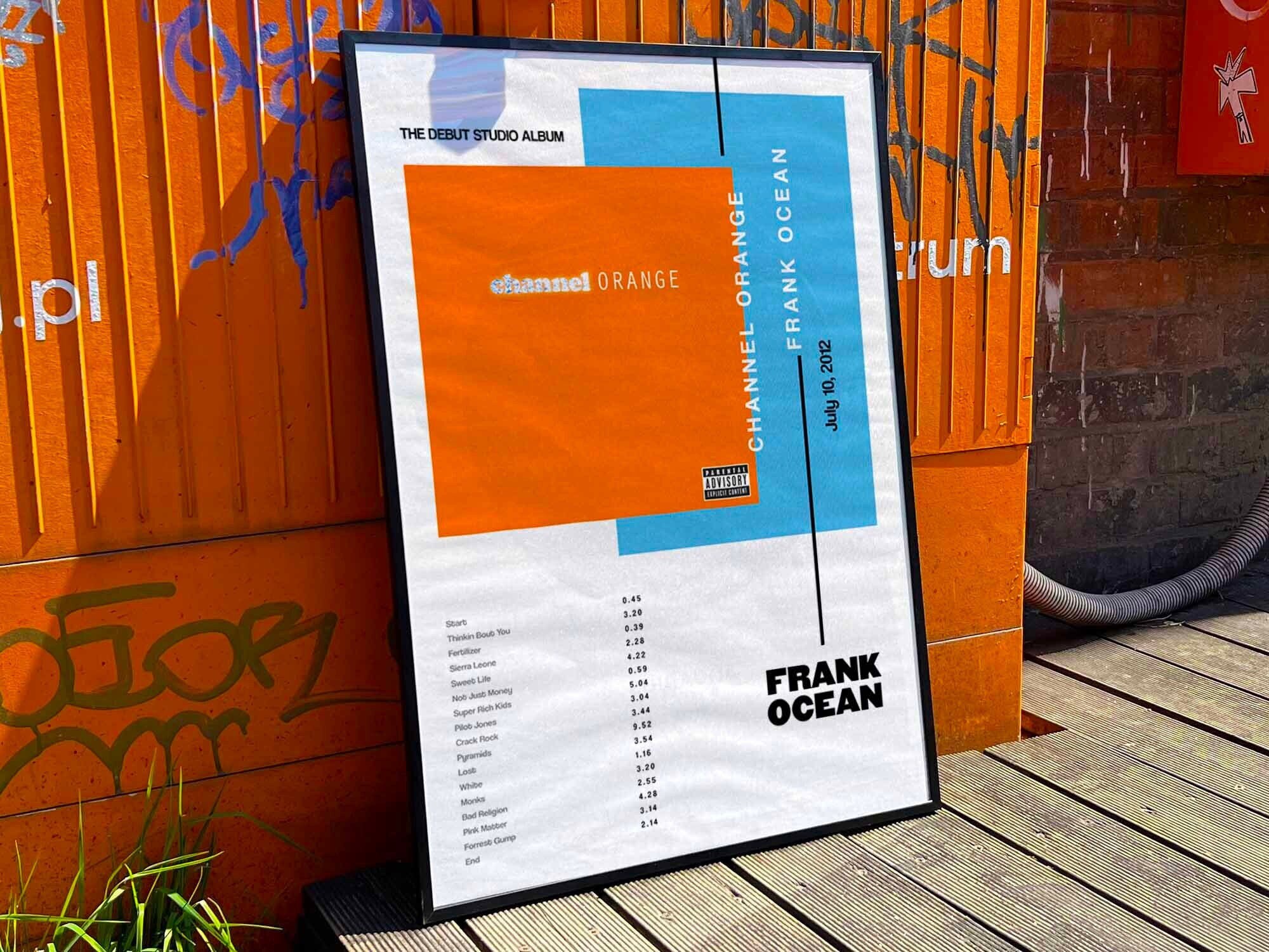 Frank Ocean Channel Orange Album Cover Poster 1 | Inspire Uplift
