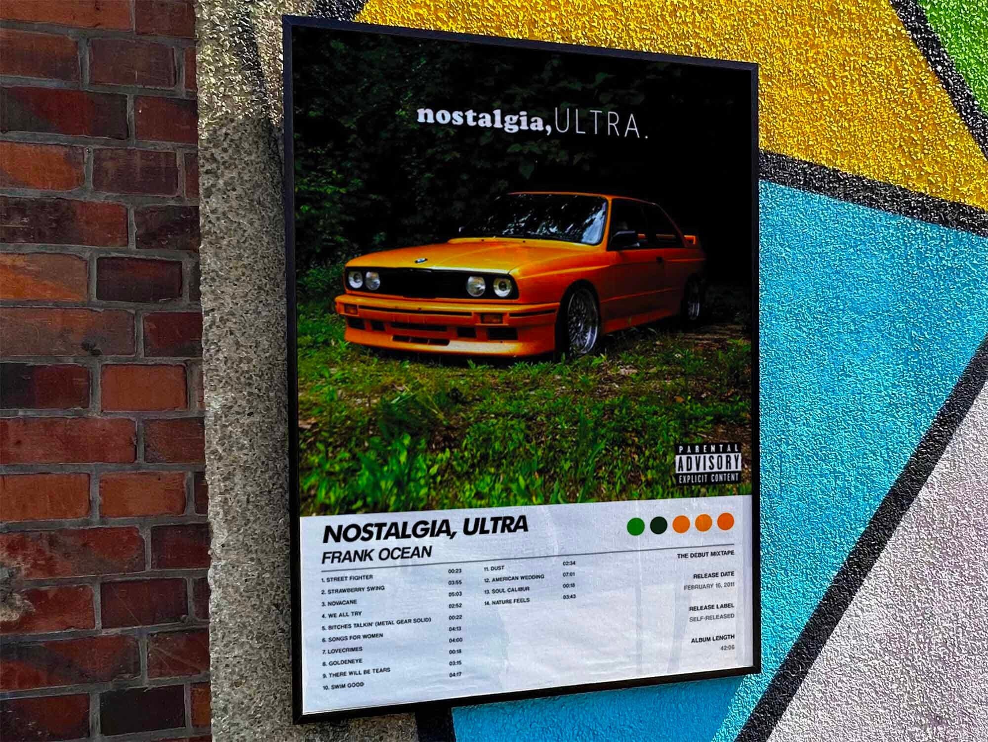 Frank Ocean Nostalgia Ultra Album Cover Poster | Inspire Uplift
