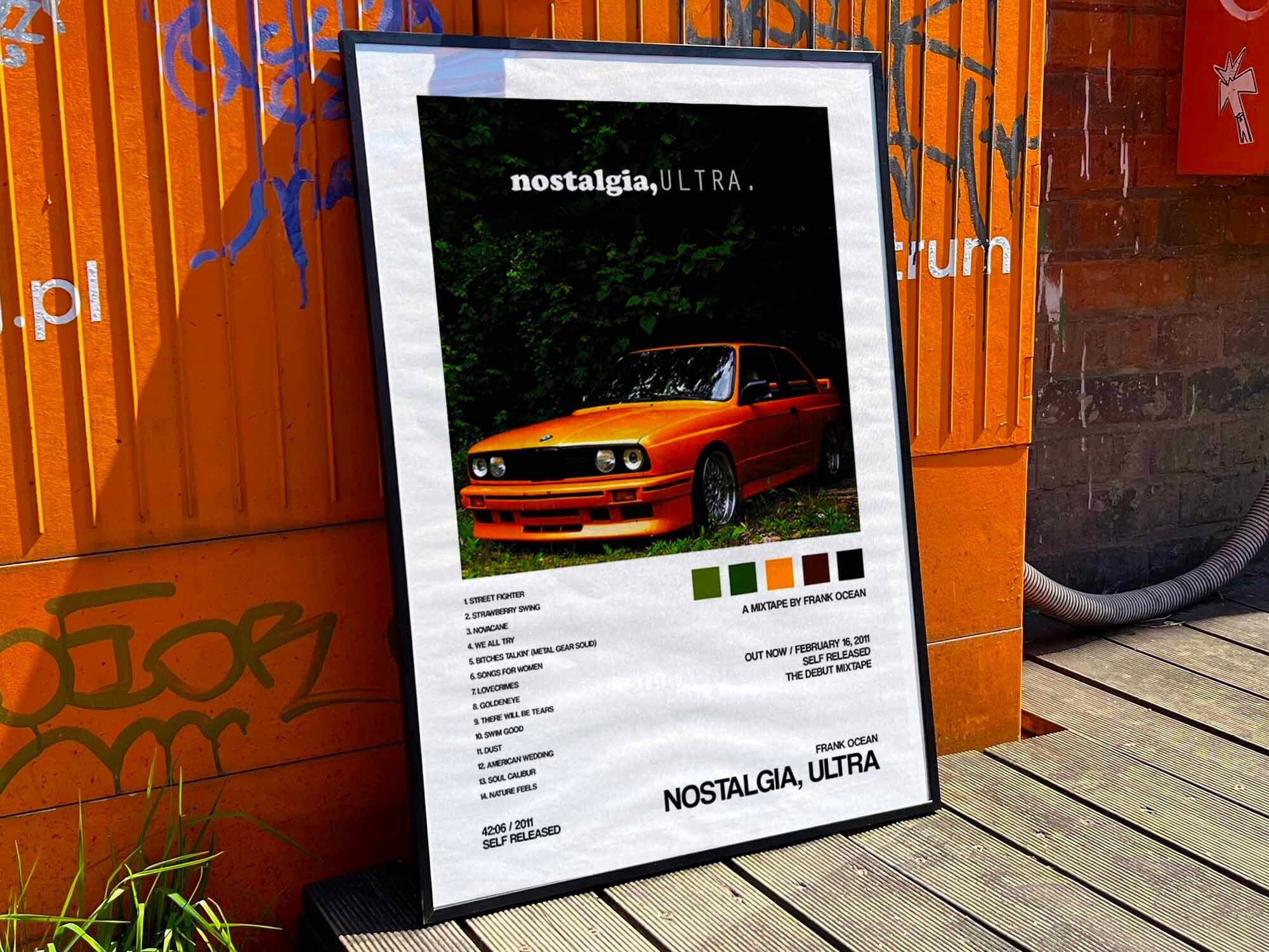 Frank Ocean Nostalgia, Ultra Album Cover Poster 2 | Inspire Uplift