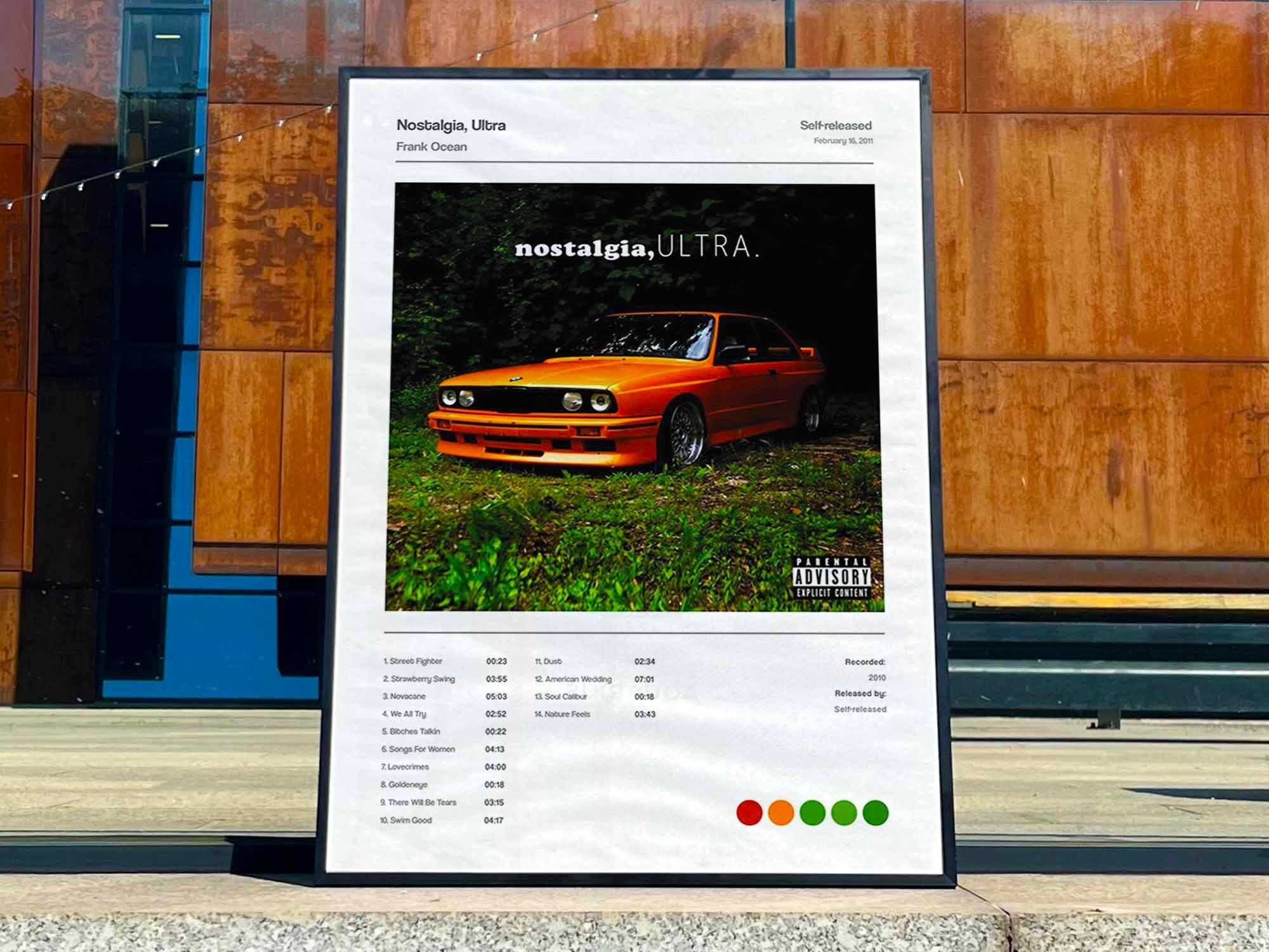 Frank Ocean Nostalgia, Ultra Album Cover Poster | Inspire Uplift