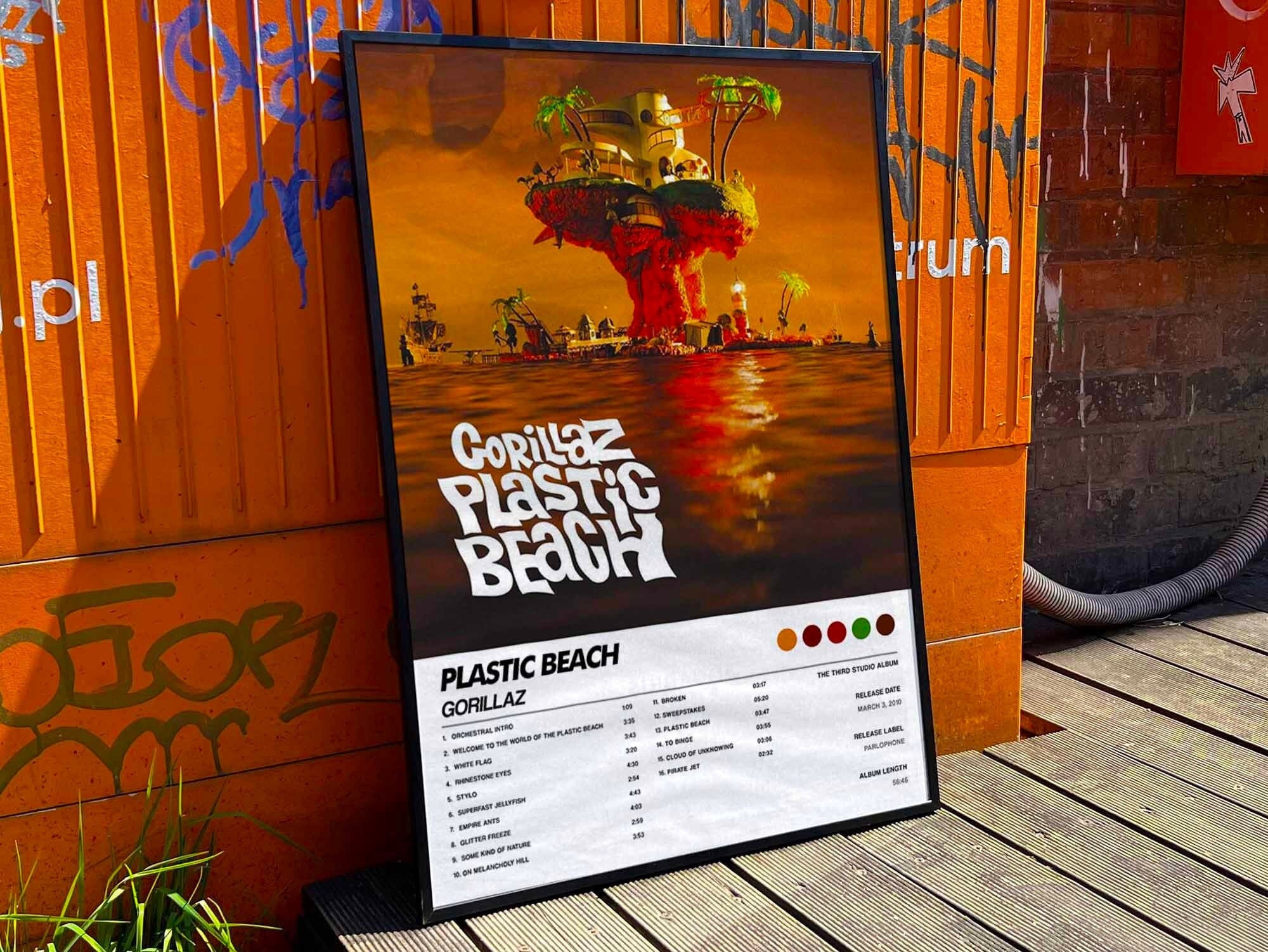 Gorillaz Plastic Beach Album Cover Poster 6 | Inspire Uplift