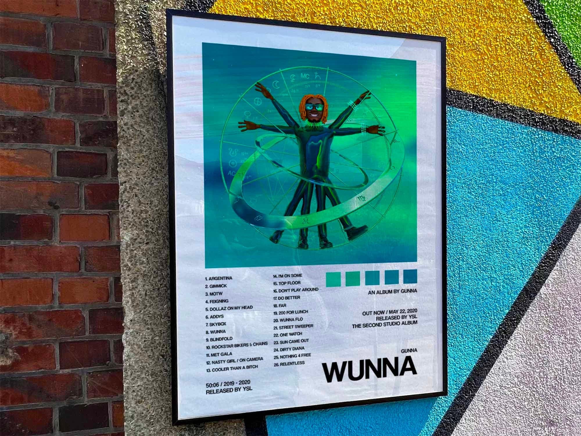 Gunna Wunna Album Cover Poster 2 DELUXE | Inspire Uplift