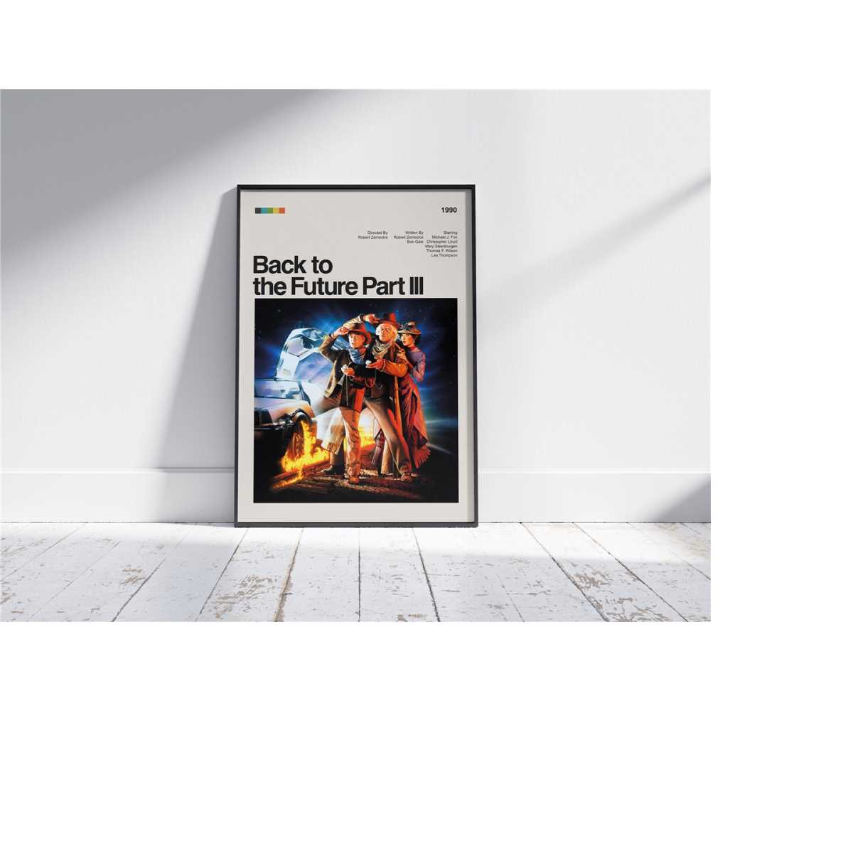 Back to the Future Poster Part 3, Modern | Inspire Uplift