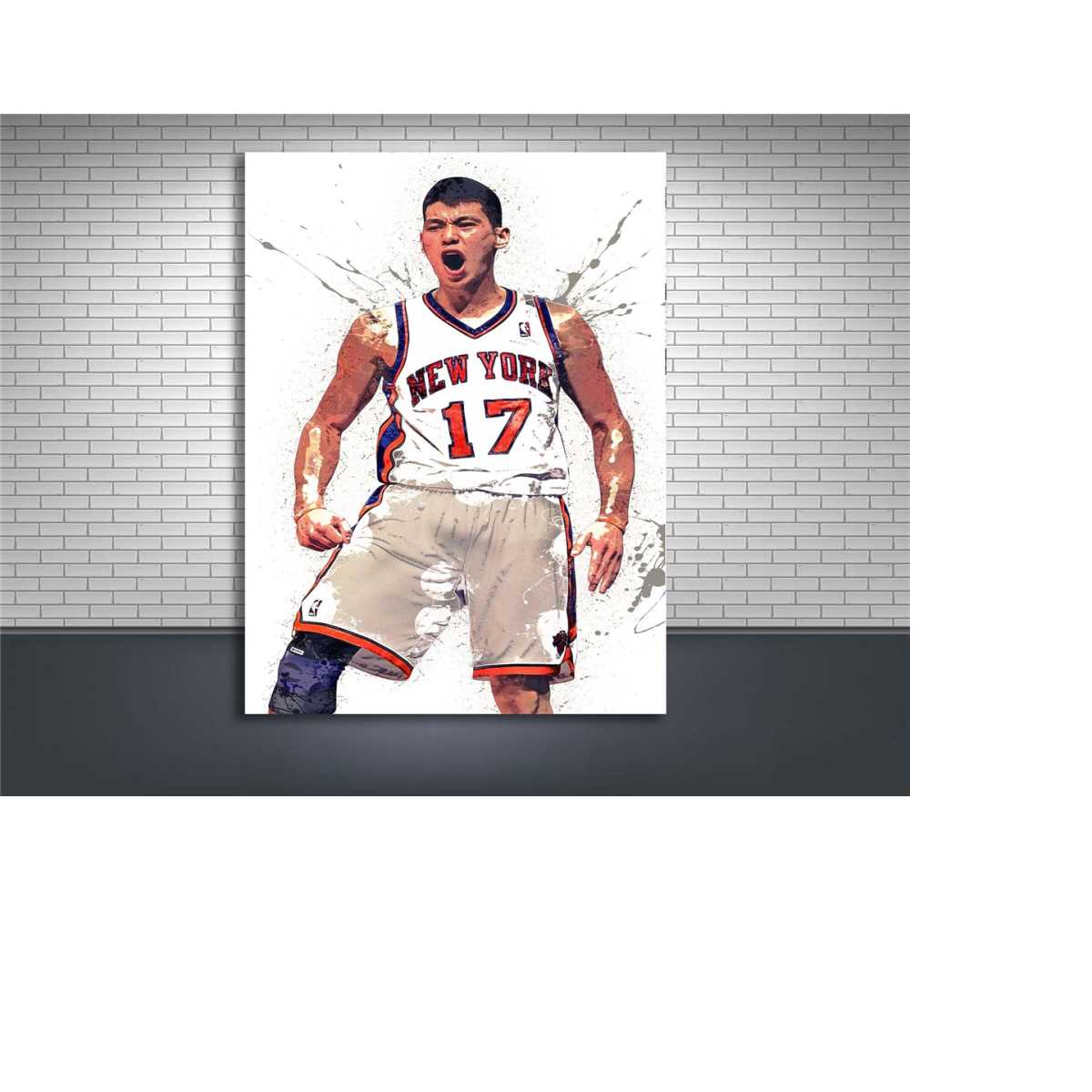 Jeremy Lin Poster, NY Knicks, Gallery Canvas Wrap, - Inspire Uplift