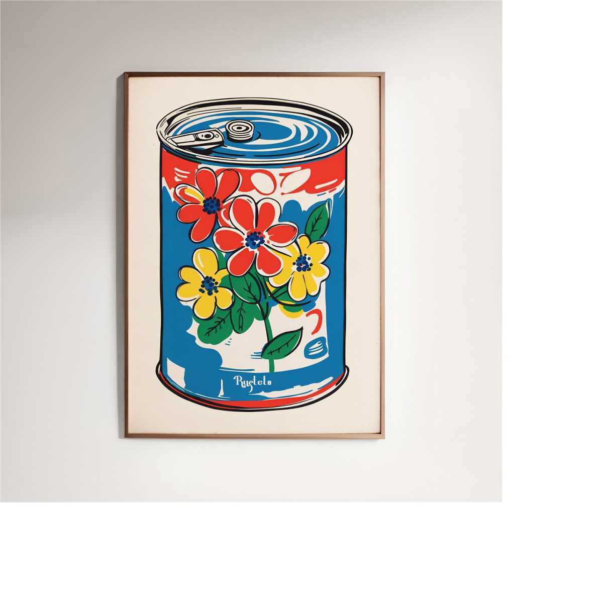 Pop Art Soup Can POSTER - Retro Art - Inspire Uplift