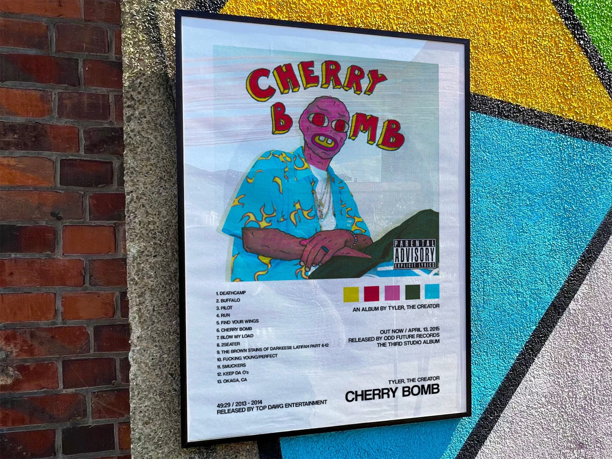 Tyler The Creator Cherry Bomb Album Cover Poster | Inspire Uplift