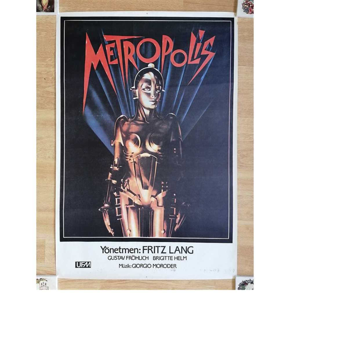 Metropolis Original Vintage Movie Cinema Turkish Poster from | Inspire ...