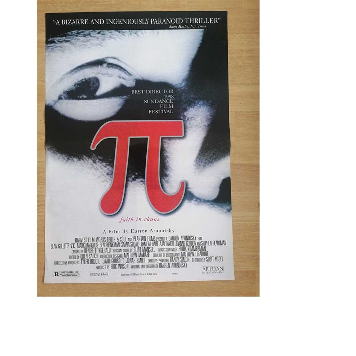 Pi Original Vintage Movie Cinema Turkish Poster from - Inspire Uplift