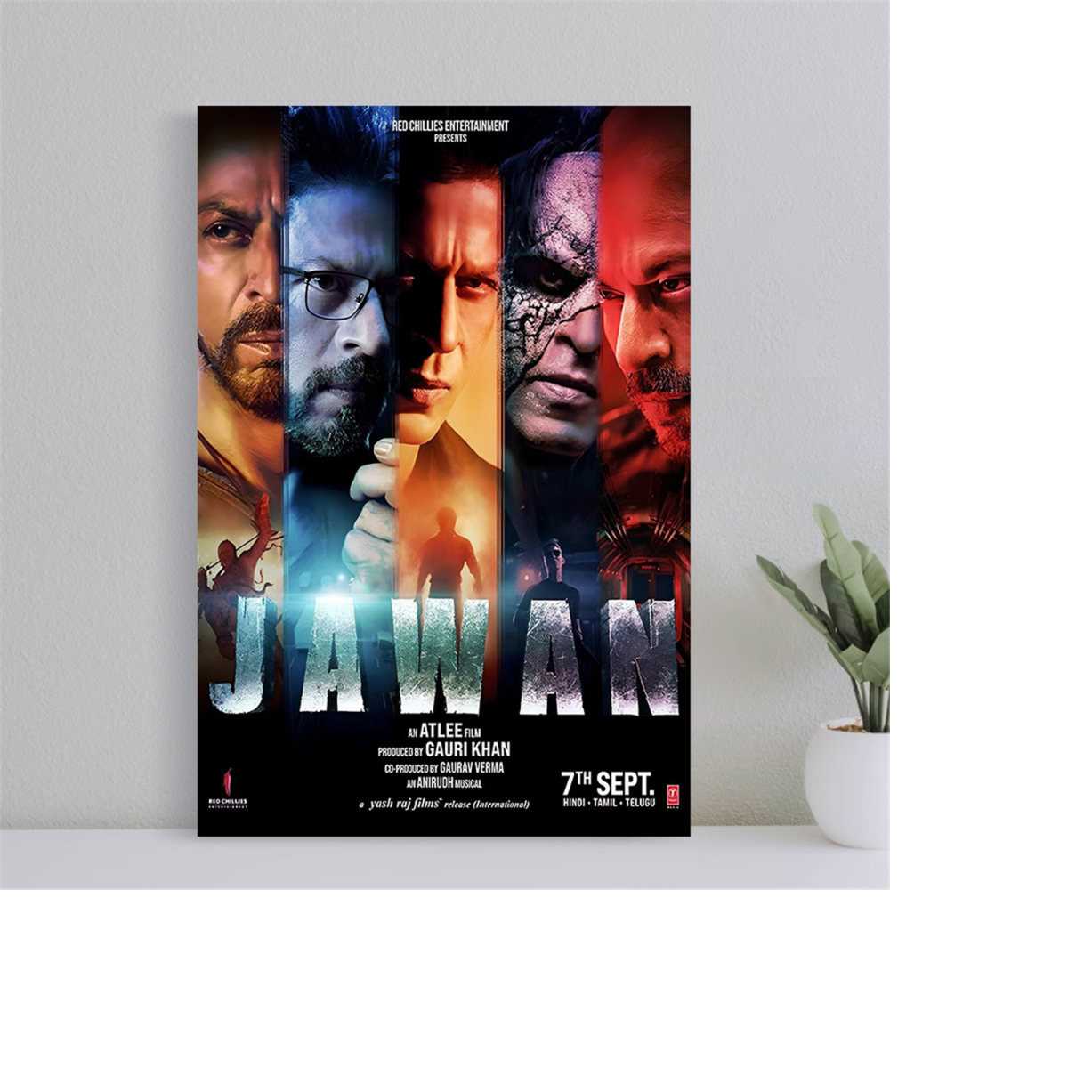 Jawan Movie Poster, Jawan 2023 Film Print, Wall - Inspire Uplift