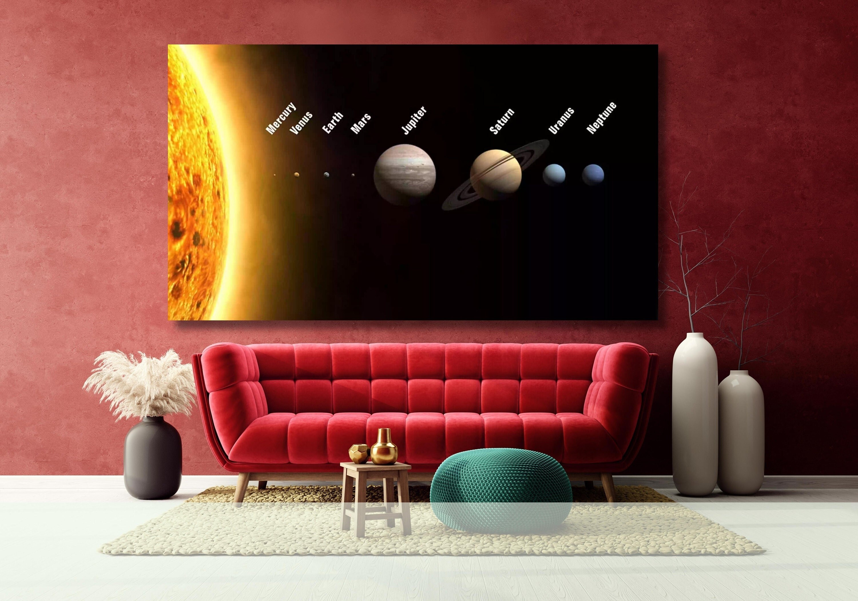 Solar System Poster, Solar System Canvas, Solar system Wall | Inspire ...
