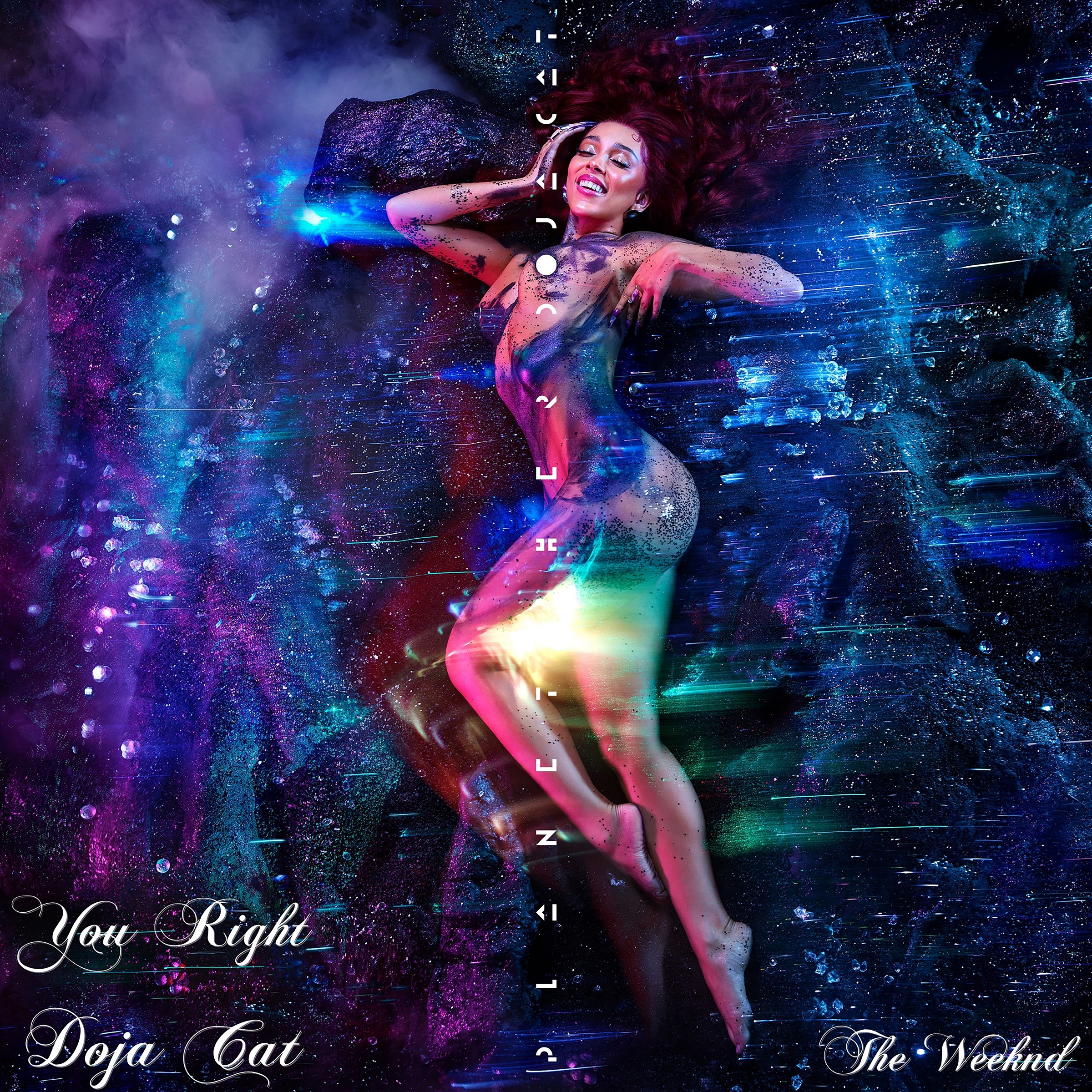 Doja Cat And The Weeknd (You Right) Album Cover POSTER | Inspire Uplift