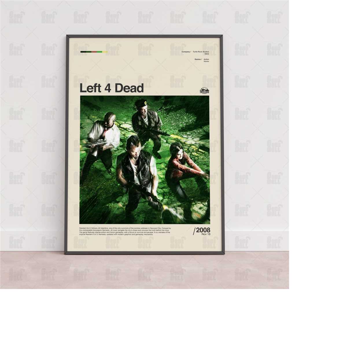 Left 4 Dead Poster, Gaming Room Poster, Gaming | Inspire Uplift