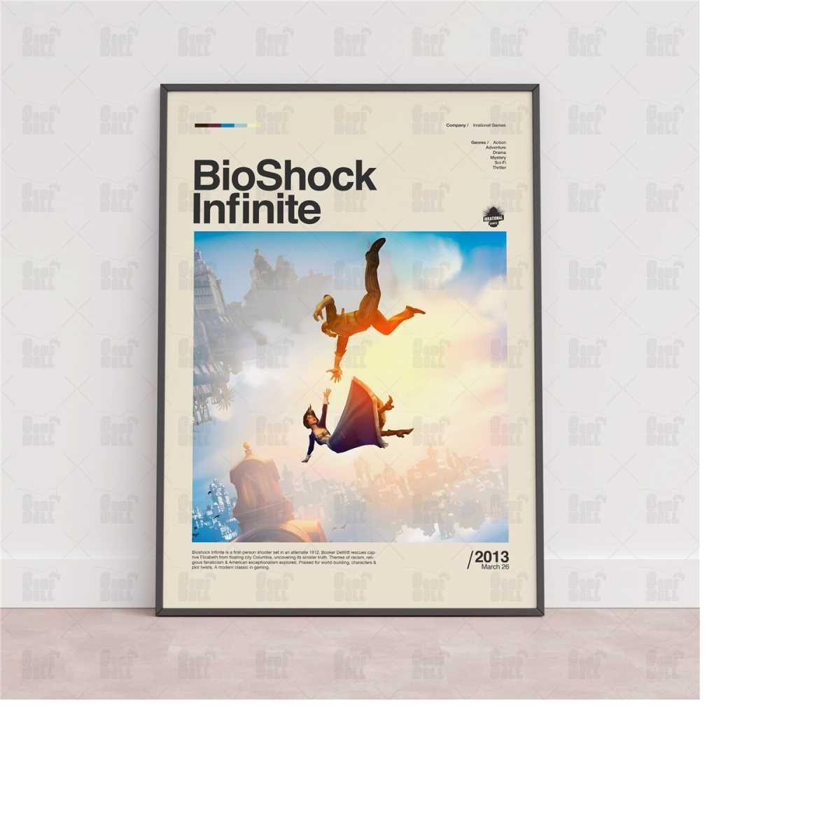 Bioshock Infinite Poster, Gaming Room Poster, Gaming Wall | Inspire Uplift
