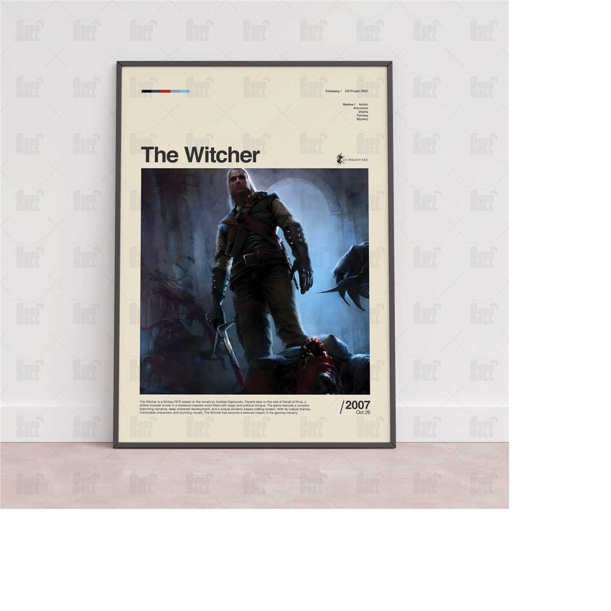 The Witcher Poster, Gaming Room Poster, Gaming Wall | Inspire Uplift