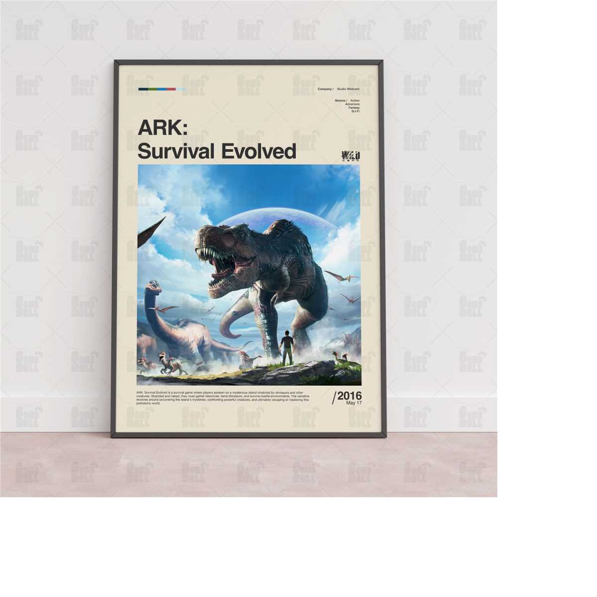Ark Survival Evolved Poster, Gaming Room Poster, Gaming - Inspire Uplift