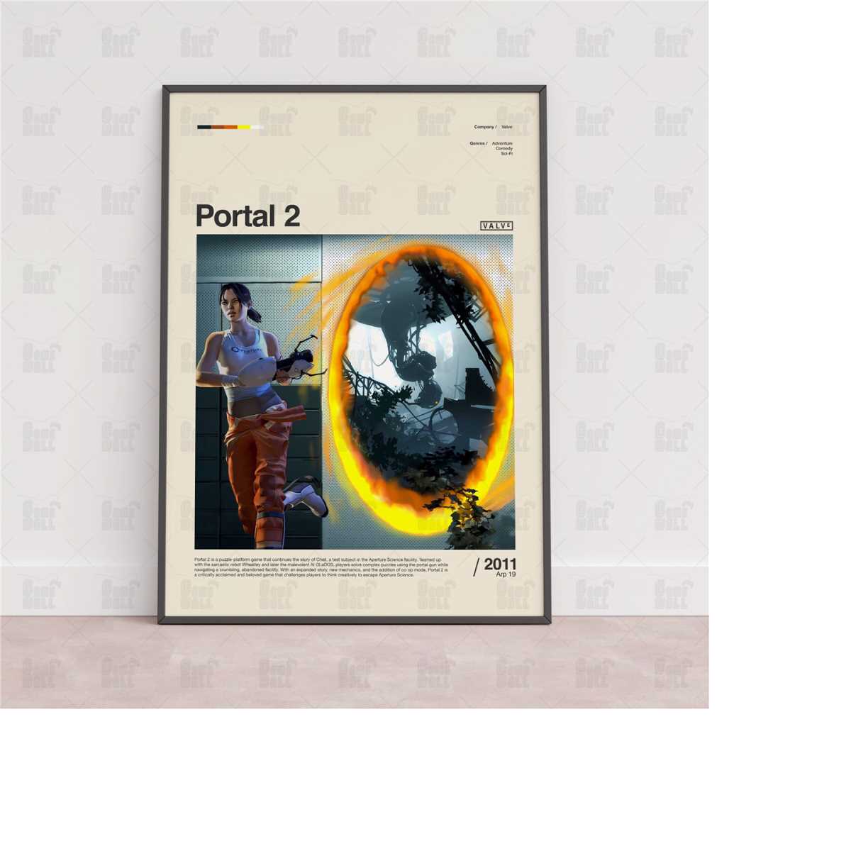 Portal 2 Poster, Gaming Room Poster, Gaming Wall | Inspire Uplift