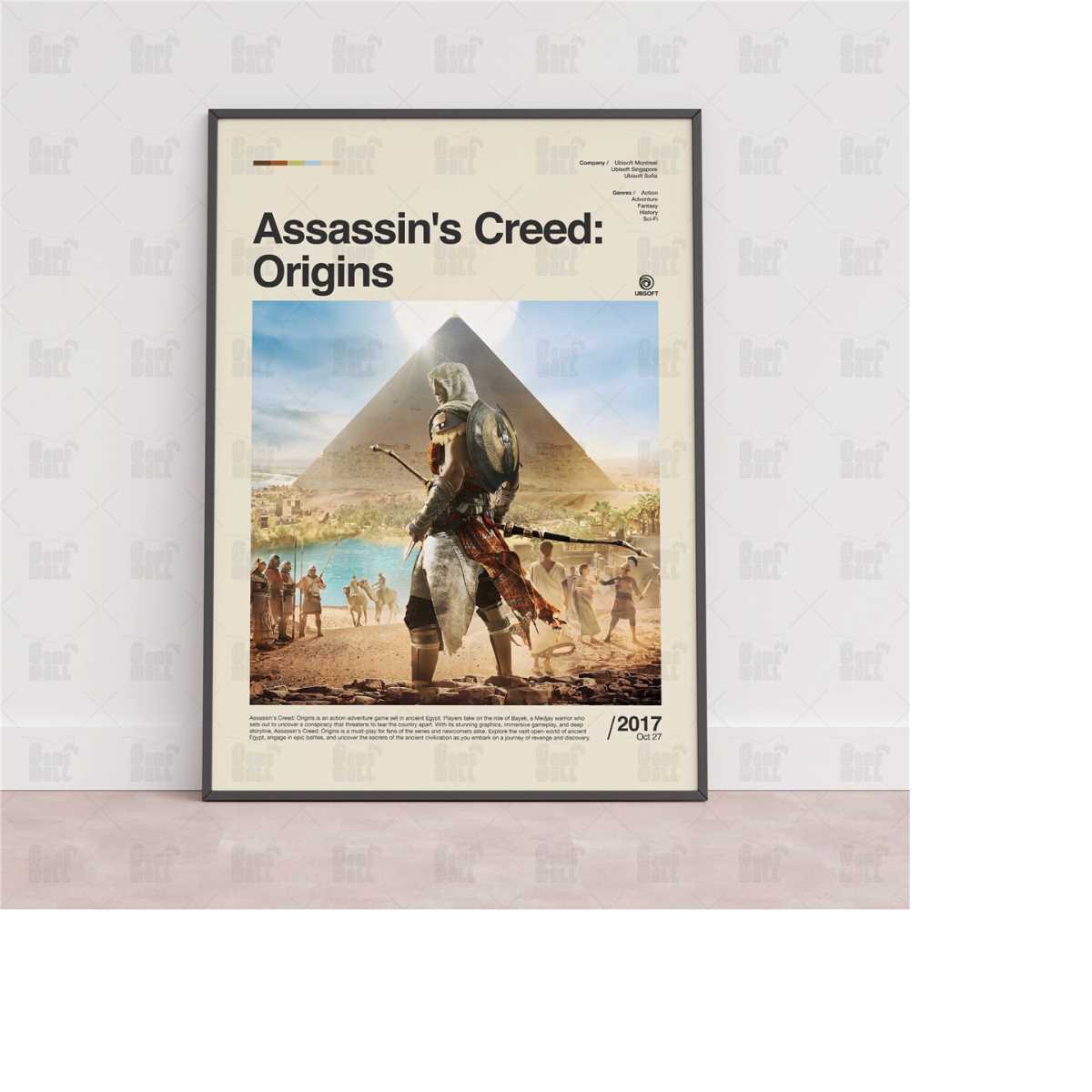 Assassin's Creed Origins Poster, Gaming Room Poster, Gaming | Inspire ...