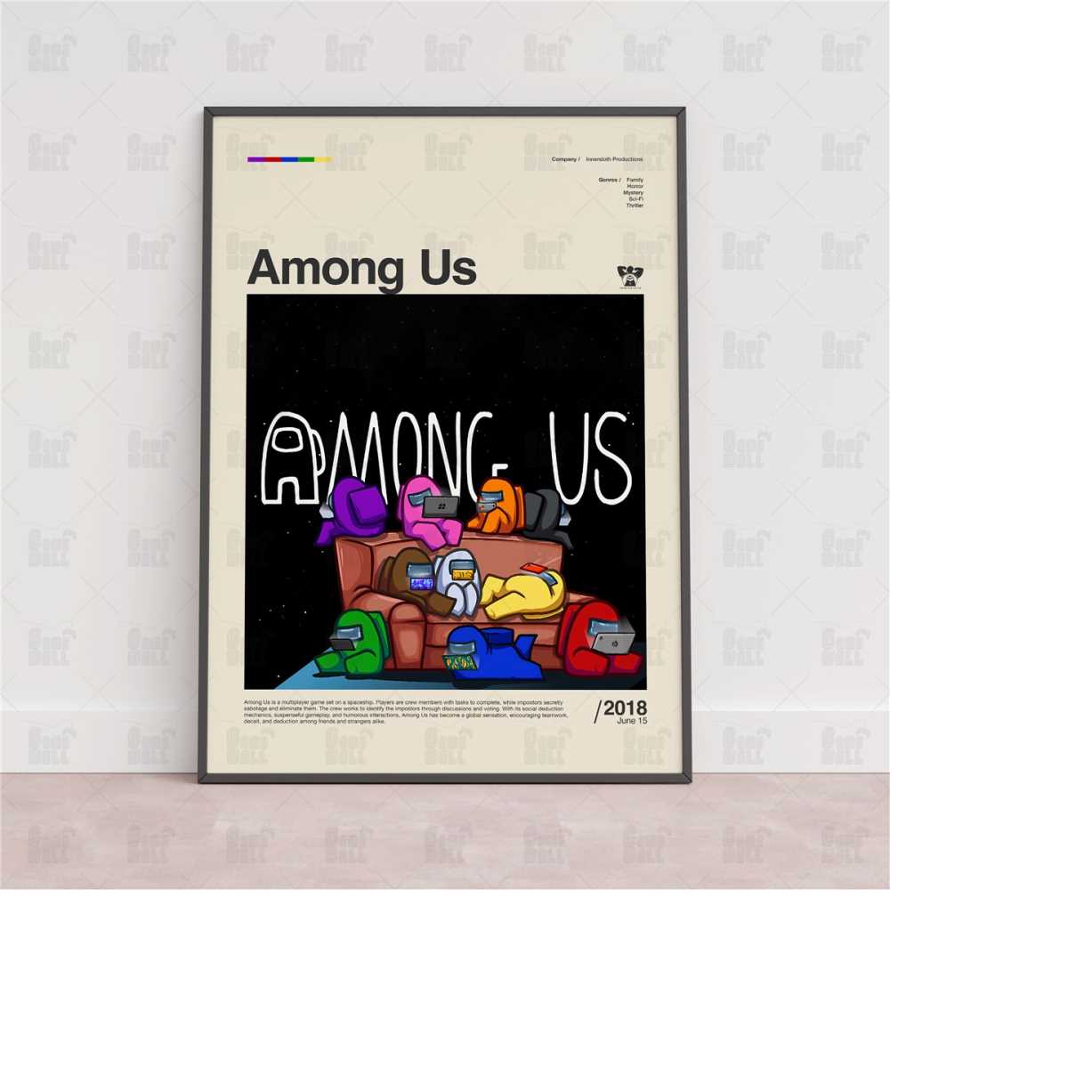 Among Us Poster, Gaming Room Poster, Gaming Wall | Inspire Uplift
