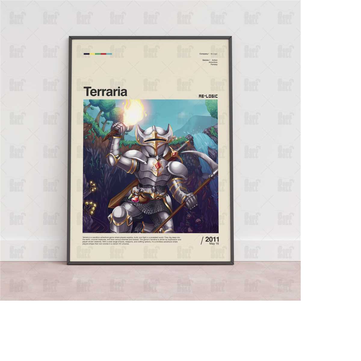 Terraria Poster, Gaming Room Poster, Gaming Wall Poster, | Inspire Uplift