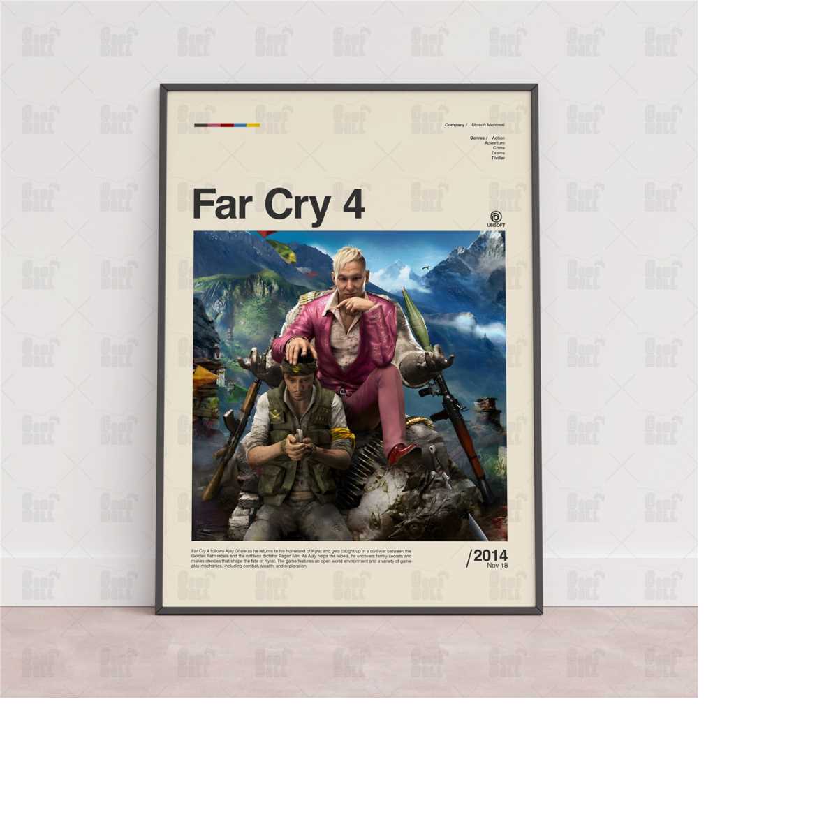 Far Cry 4 Poster, Gaming Room Poster, Gaming | Inspire Uplift