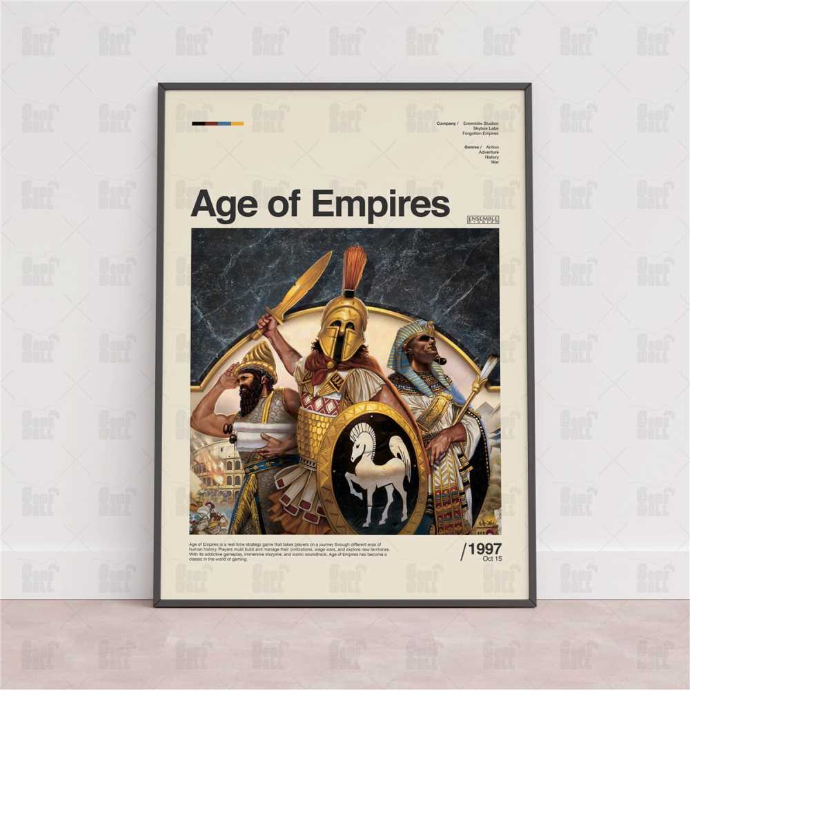 Age of Empires Poster, Gaming Room Poster, Gaming | Inspire Uplift