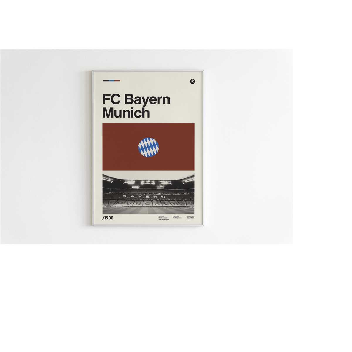 Bayern Munich Poster, Allianz Arena Stadium Poster, Wall - Inspire Uplift