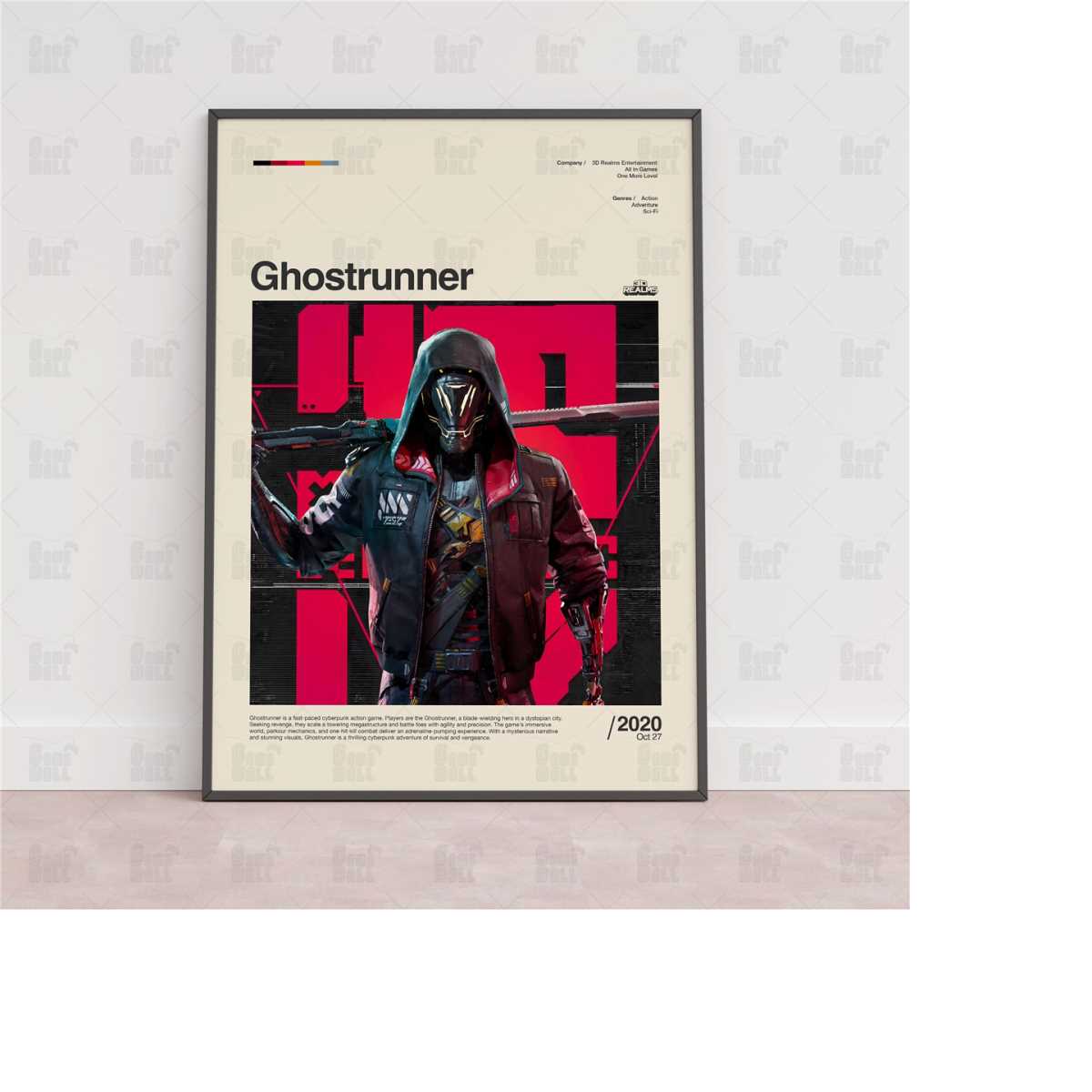 Ghostrunner Poster, Gaming Room Poster, Gaming Wall Poster, | Inspire ...