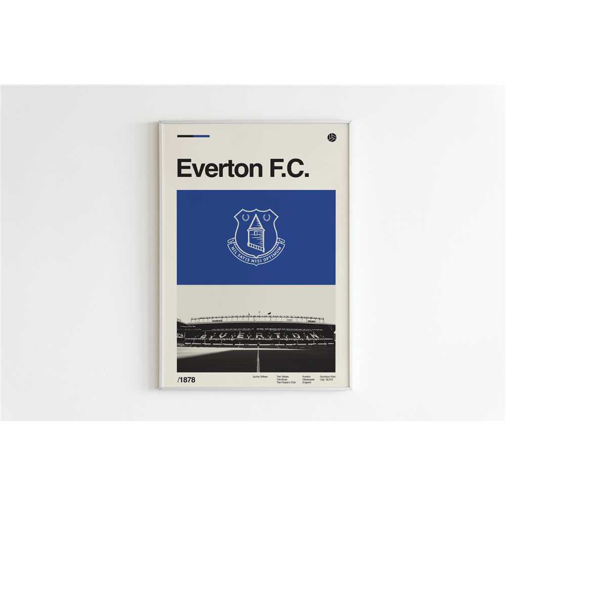 Everton FC Stadium Print, Goodison Park Stadium, Stadium | Inspire Uplift