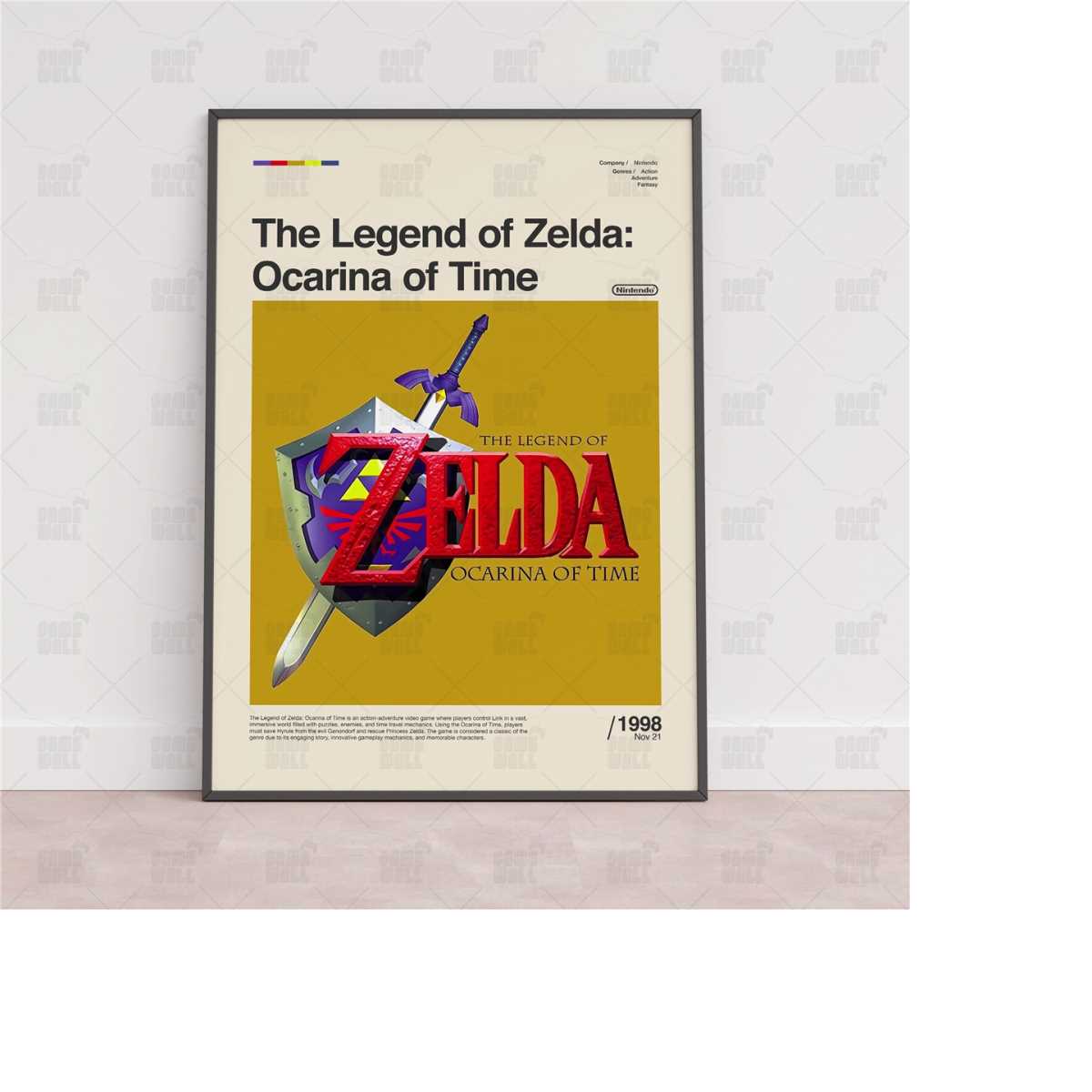 The Legend of Zelda Ocarina of Time Poster, | Inspire Uplift