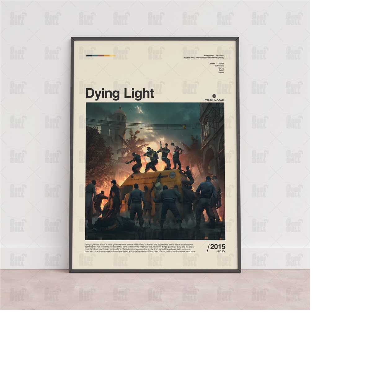 Dying Light Poster, Gaming Room Poster, Gaming Wall - Inspire Uplift