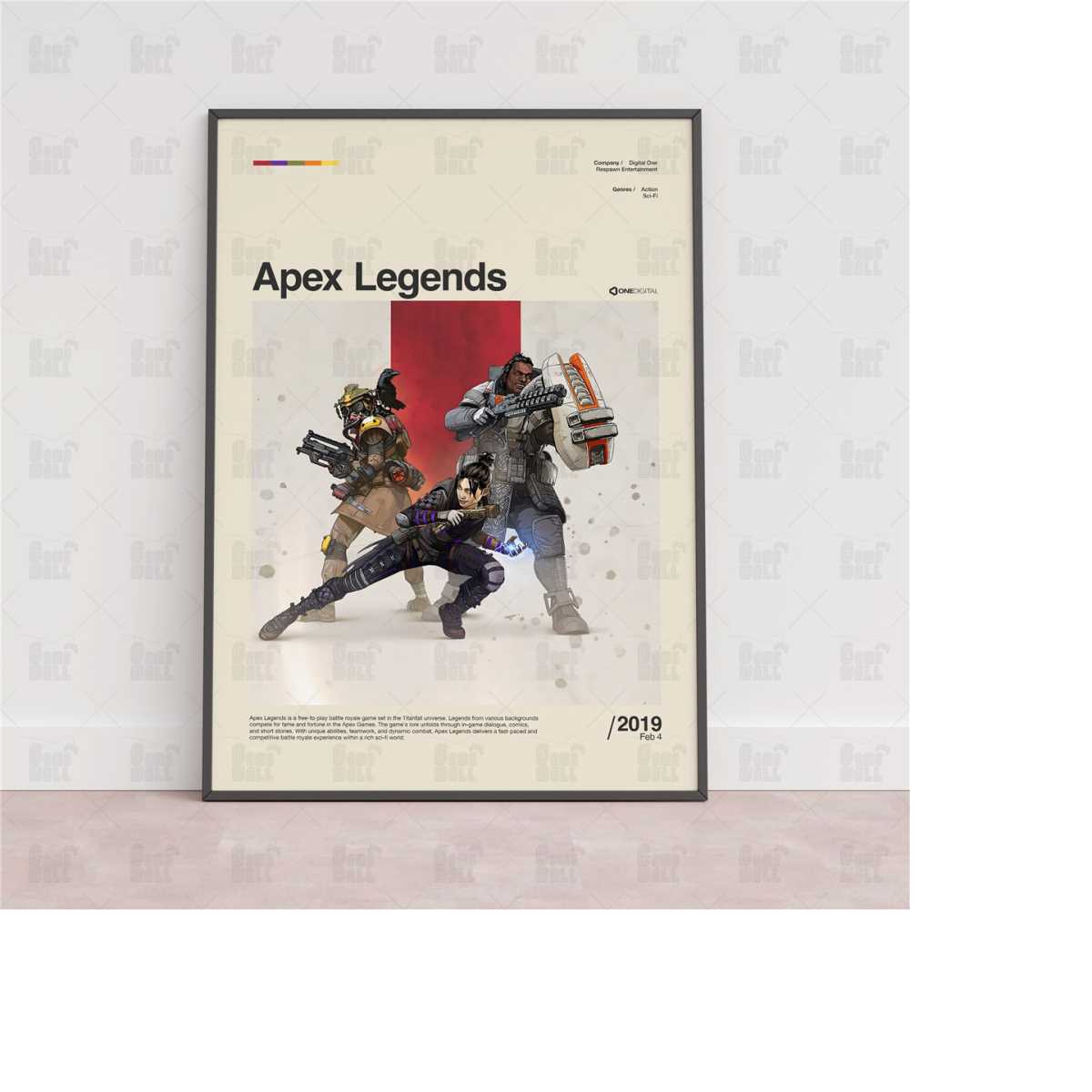 Apex Legends Poster, Gaming Room Poster, Gaming Wall - Inspire Uplift