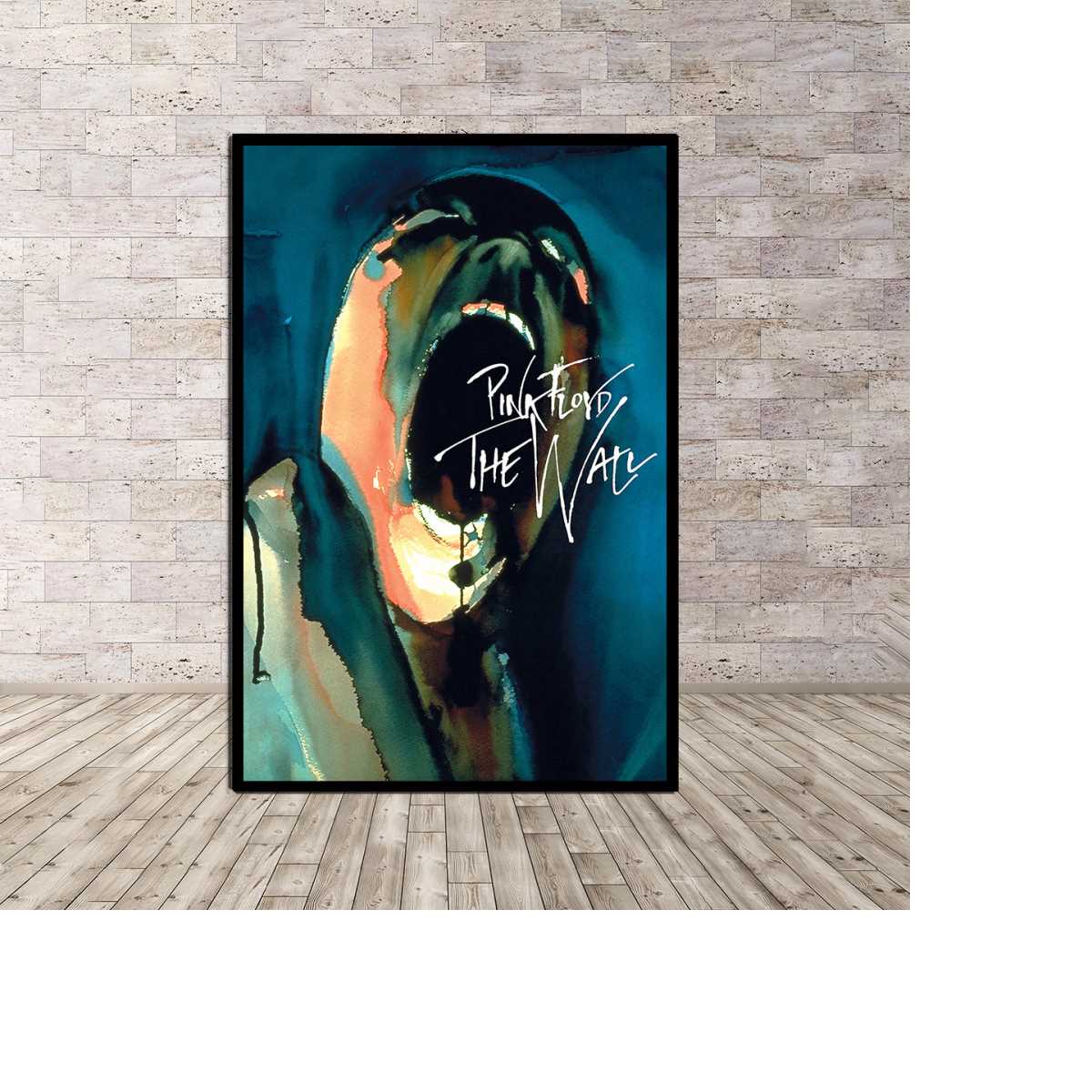 Pink Floyd The Wall Album Cover Face Scream | Inspire Uplift