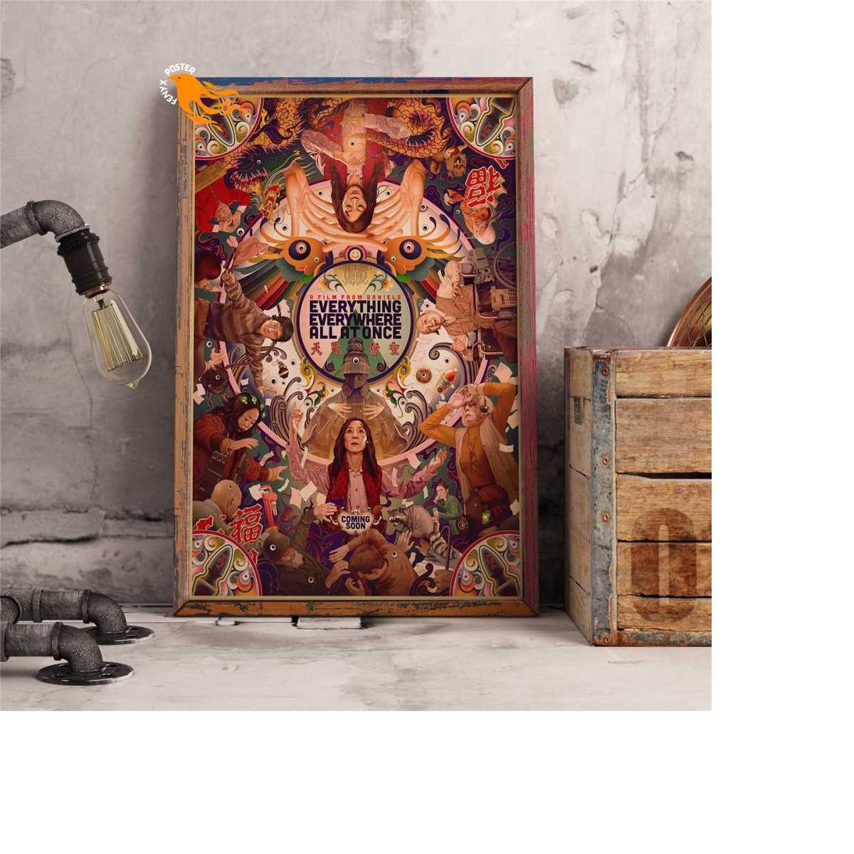 Everything Everywhere All at Once Retro Poster, Kraft - Inspire Uplift