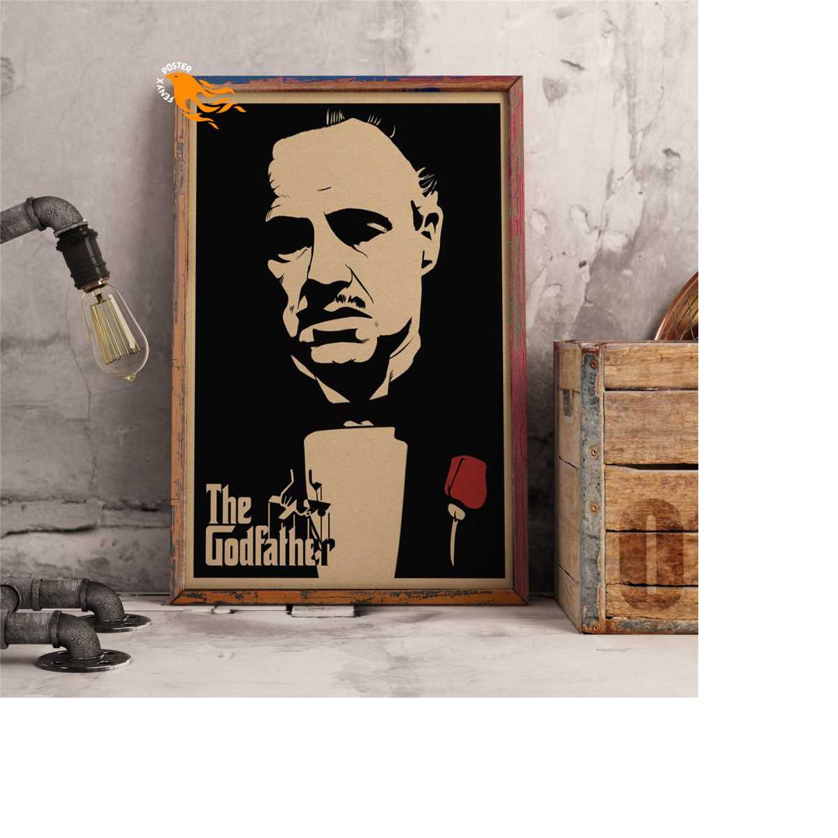 The Godfather Retro Poster, Kraft Paper Print, Movie - Inspire Uplift