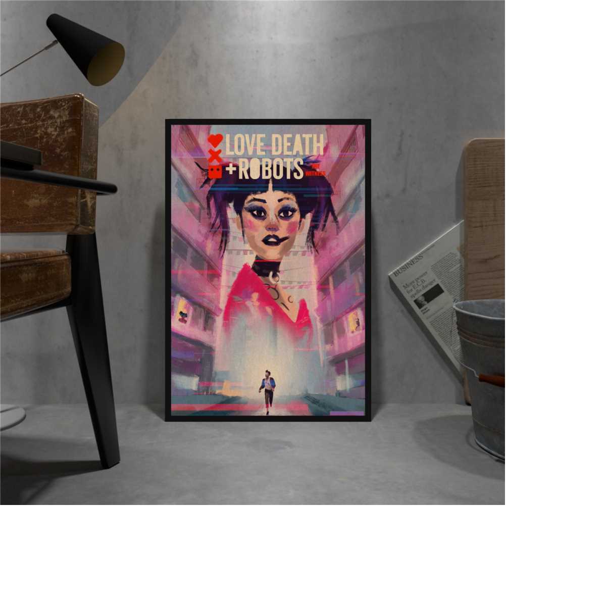 Love Death Robots Retro Poster, Kraft Paper Print, | Inspire Uplift